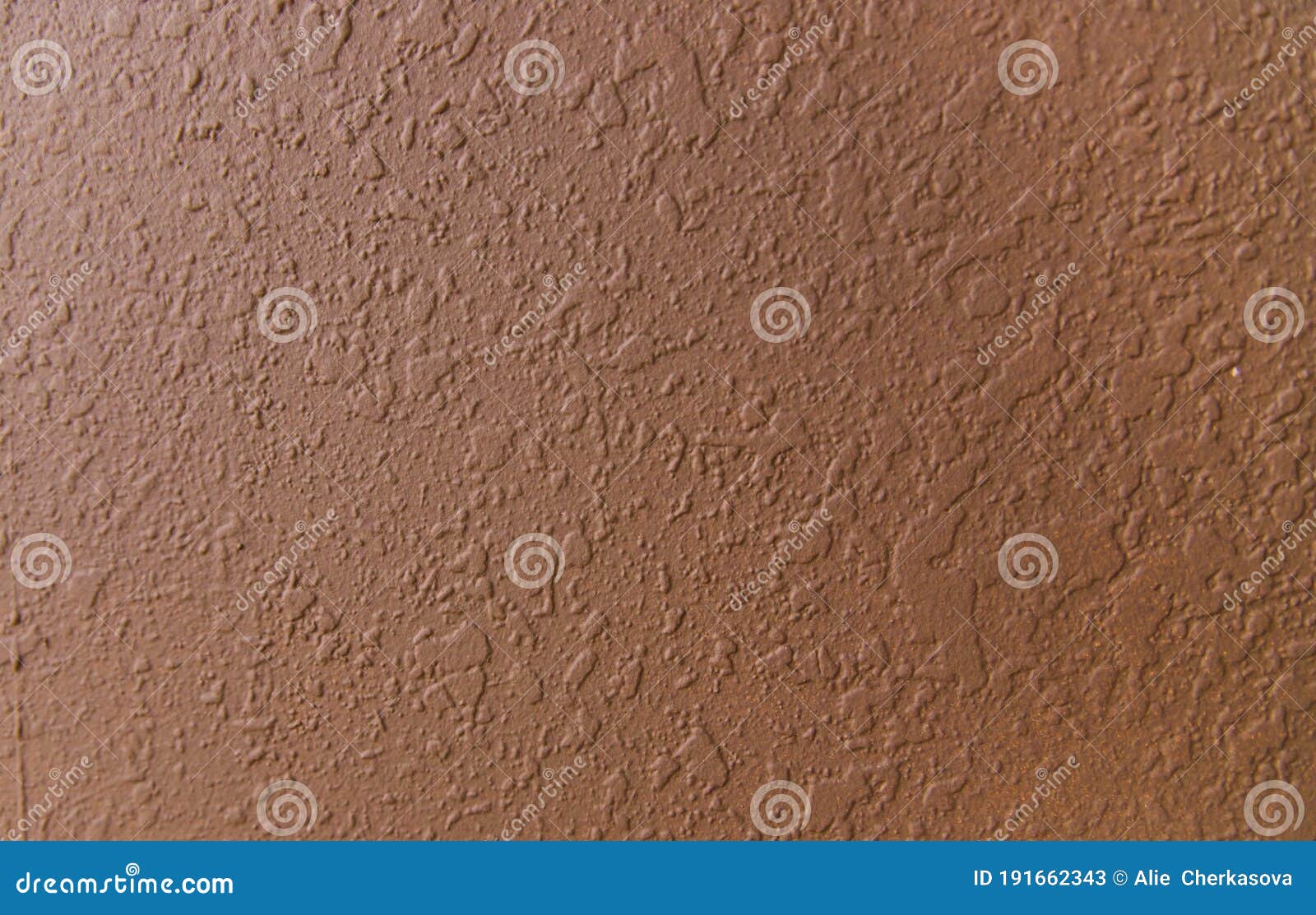 Decorative Putty. the Wall is Brown Stock Image - Image of cracked ...