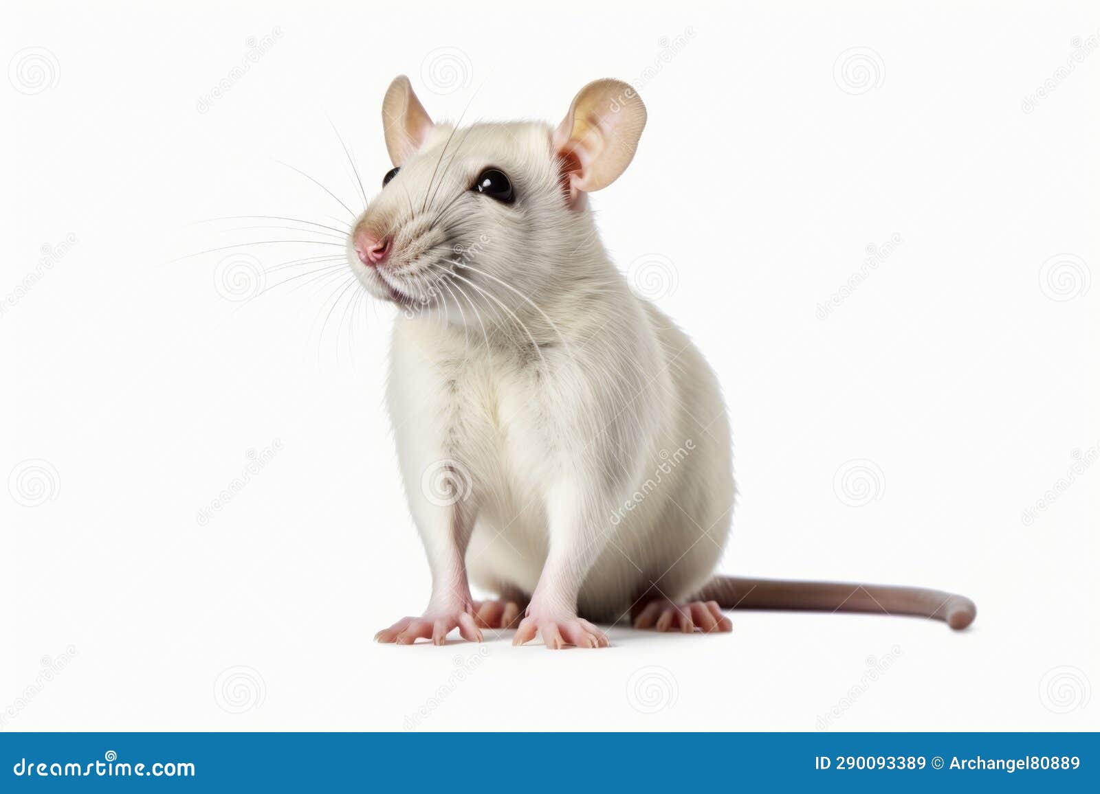 Decorative Rat on a Light Background. Generative AI Stock Image - Image ...