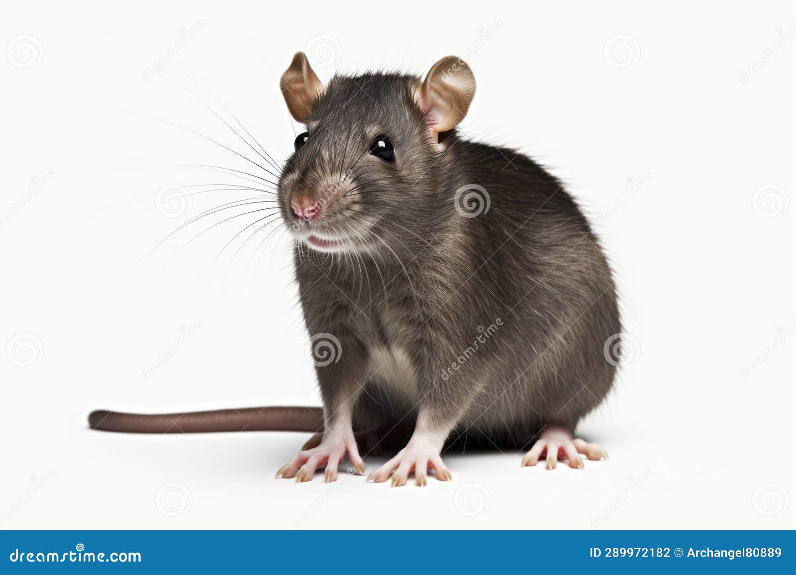 Decorative Rat on a Light Background. Generative AI Stock Illustration ...