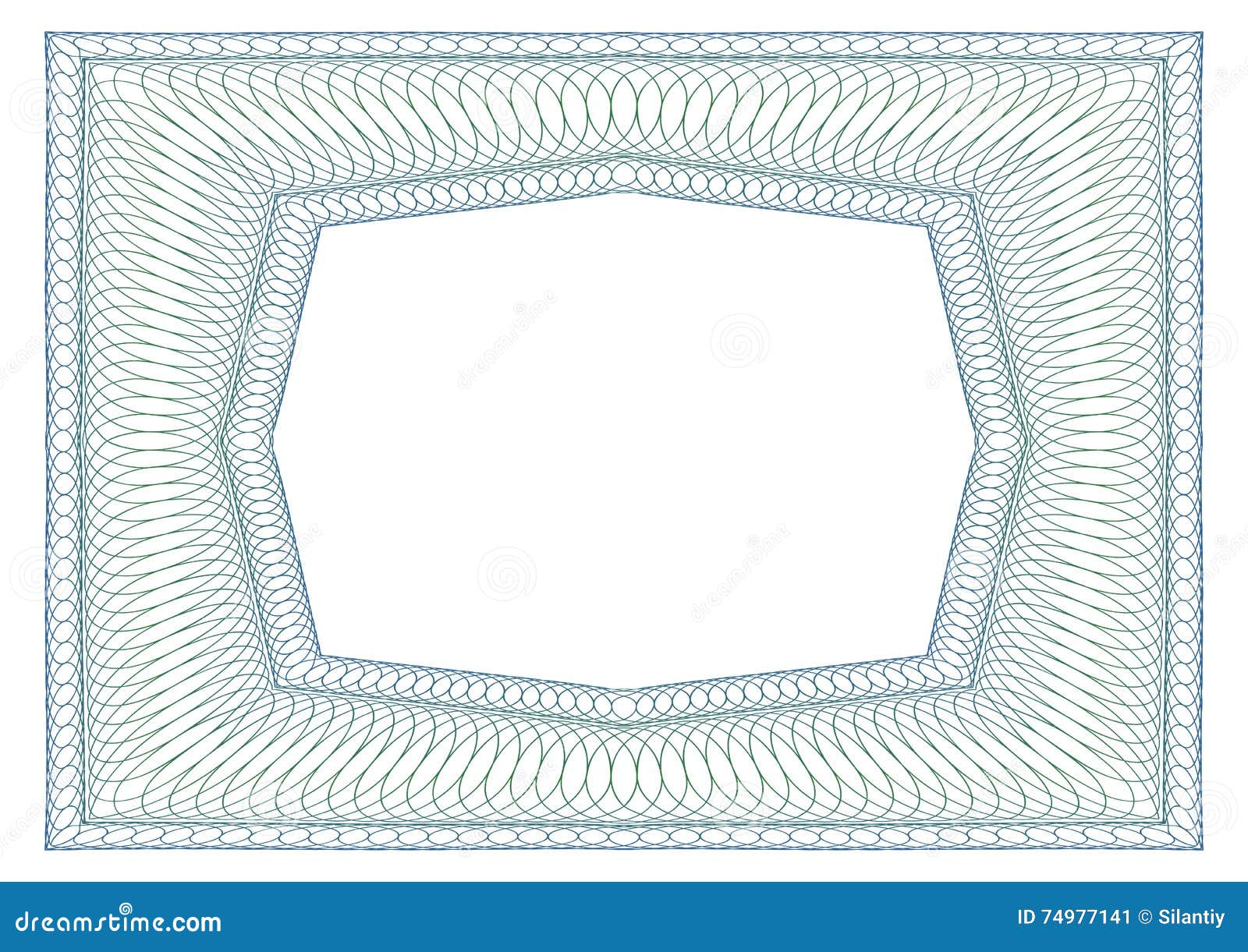 Decorative Rectangular Frame Cartoon Vector | CartoonDealer.com #74977141