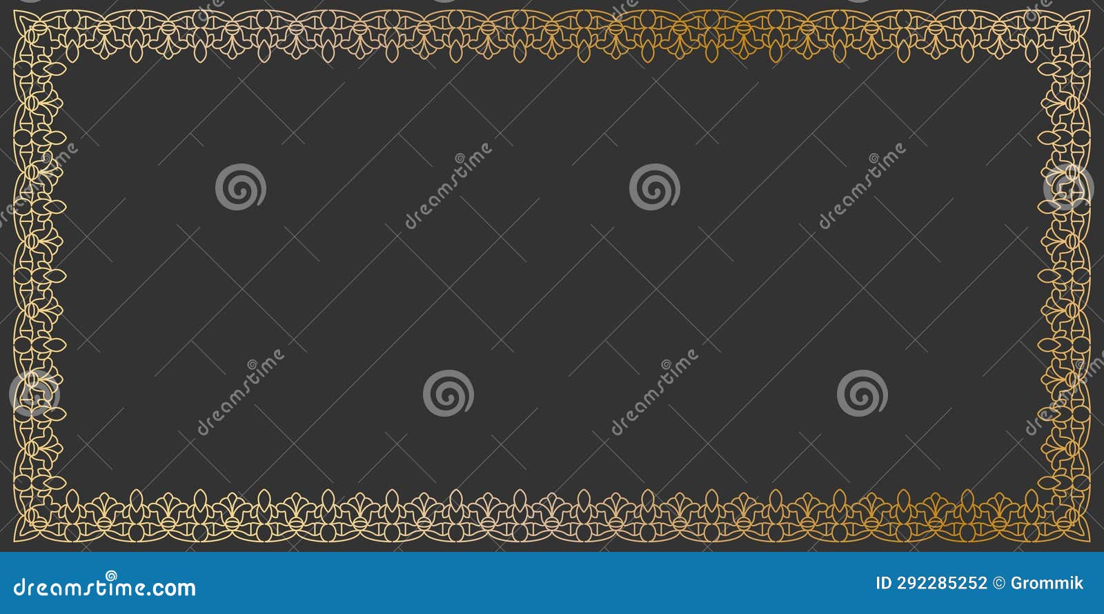 Decorative Rectangular Frame. Template for Decoration, Decoration Stock ...