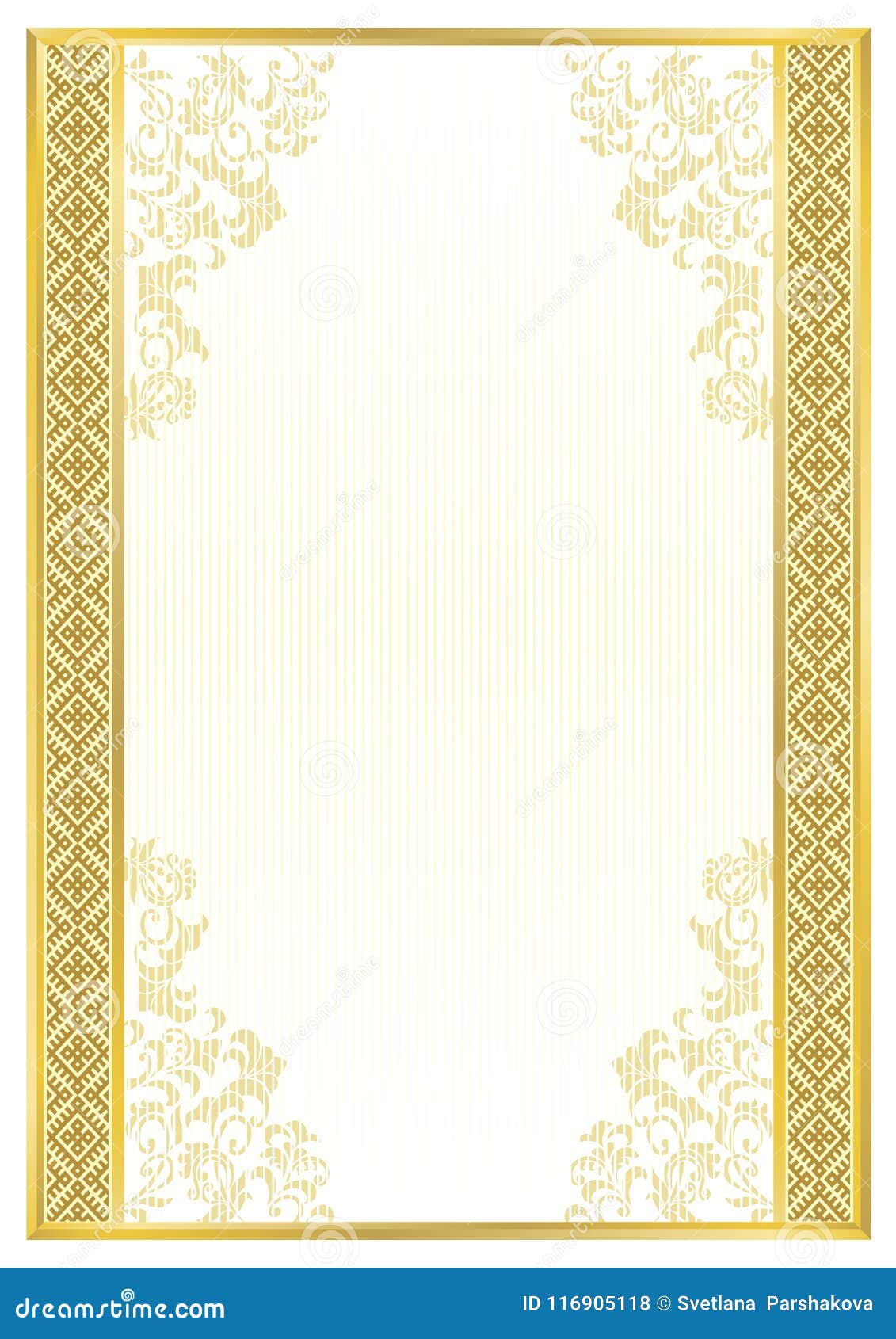 Decorative Rectangular Framework Stock Vector - Illustration of ...