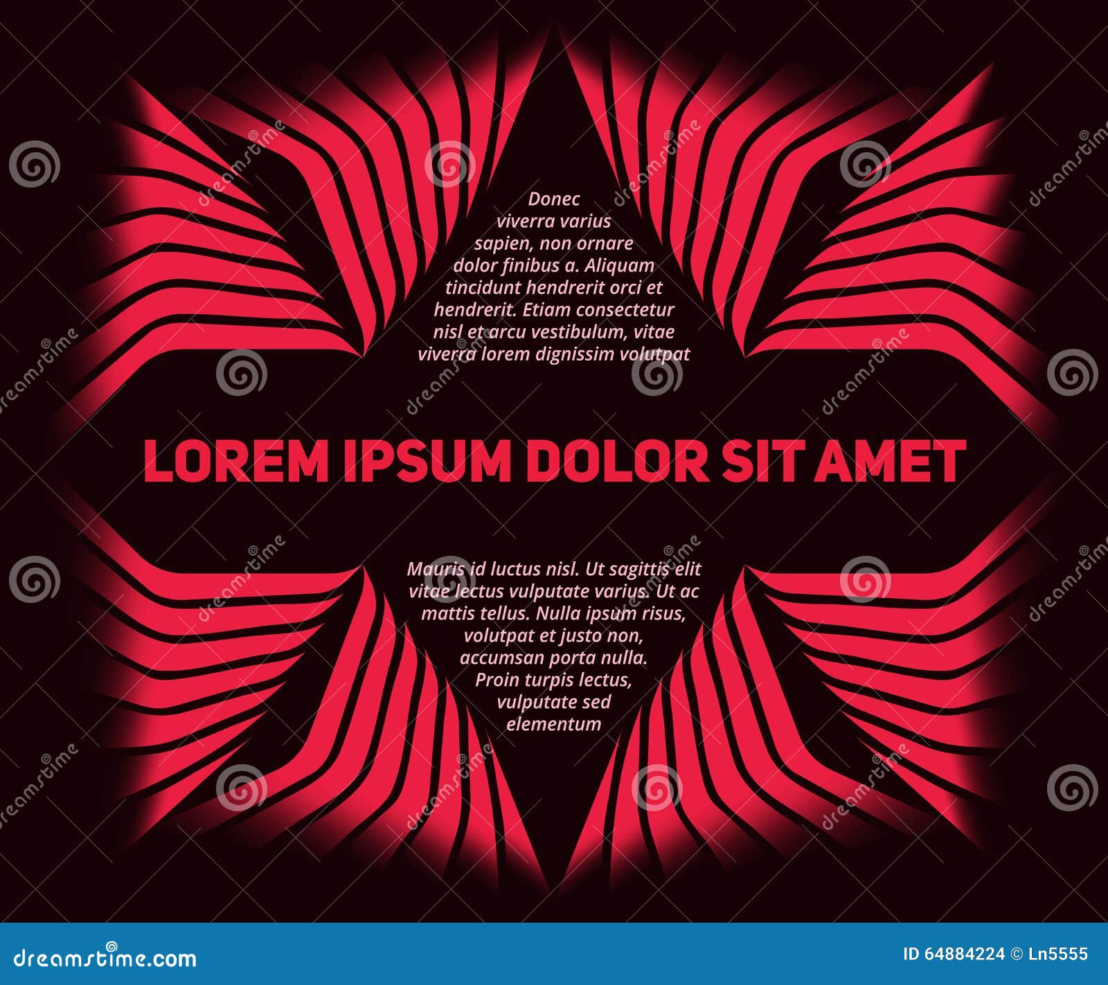 Decorative Red Frame Text Template Stock Vector - Illustration of book ...