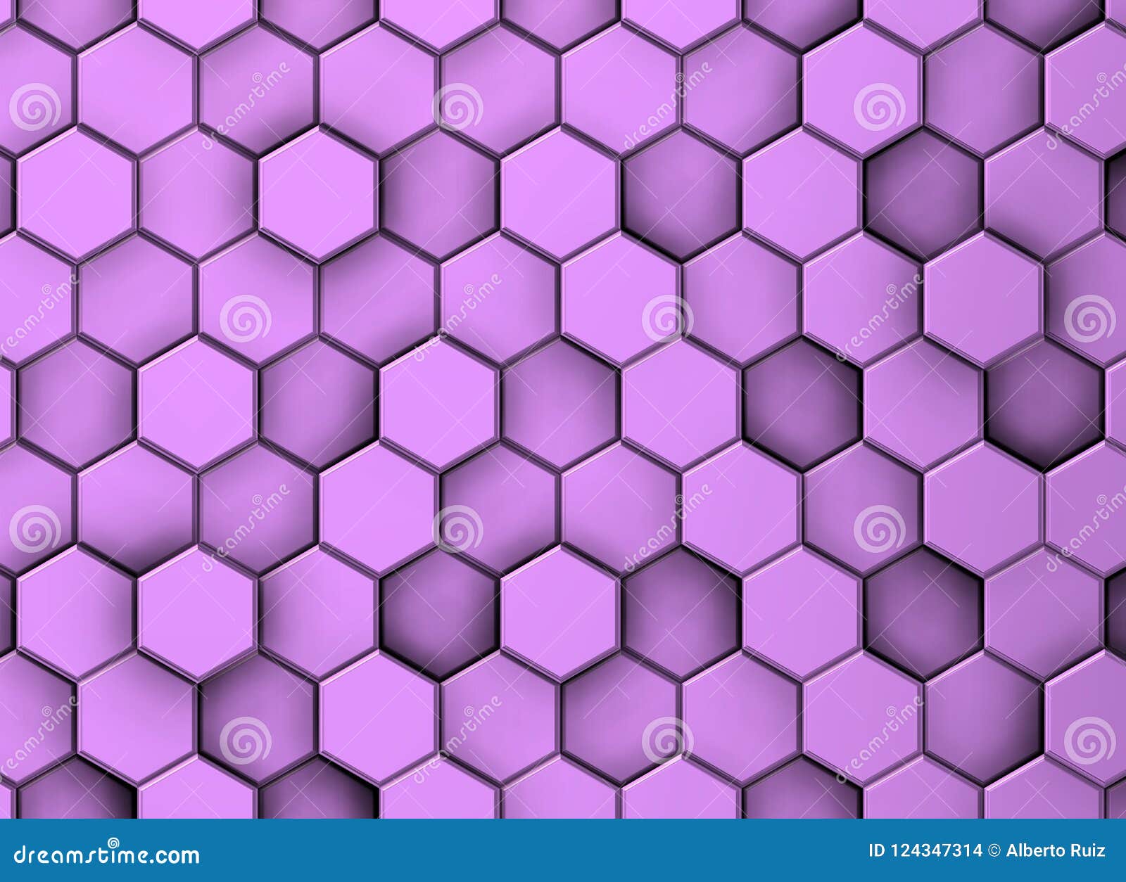 Decorative Background of Texture with Soft Violet Hexagons. Stock ...