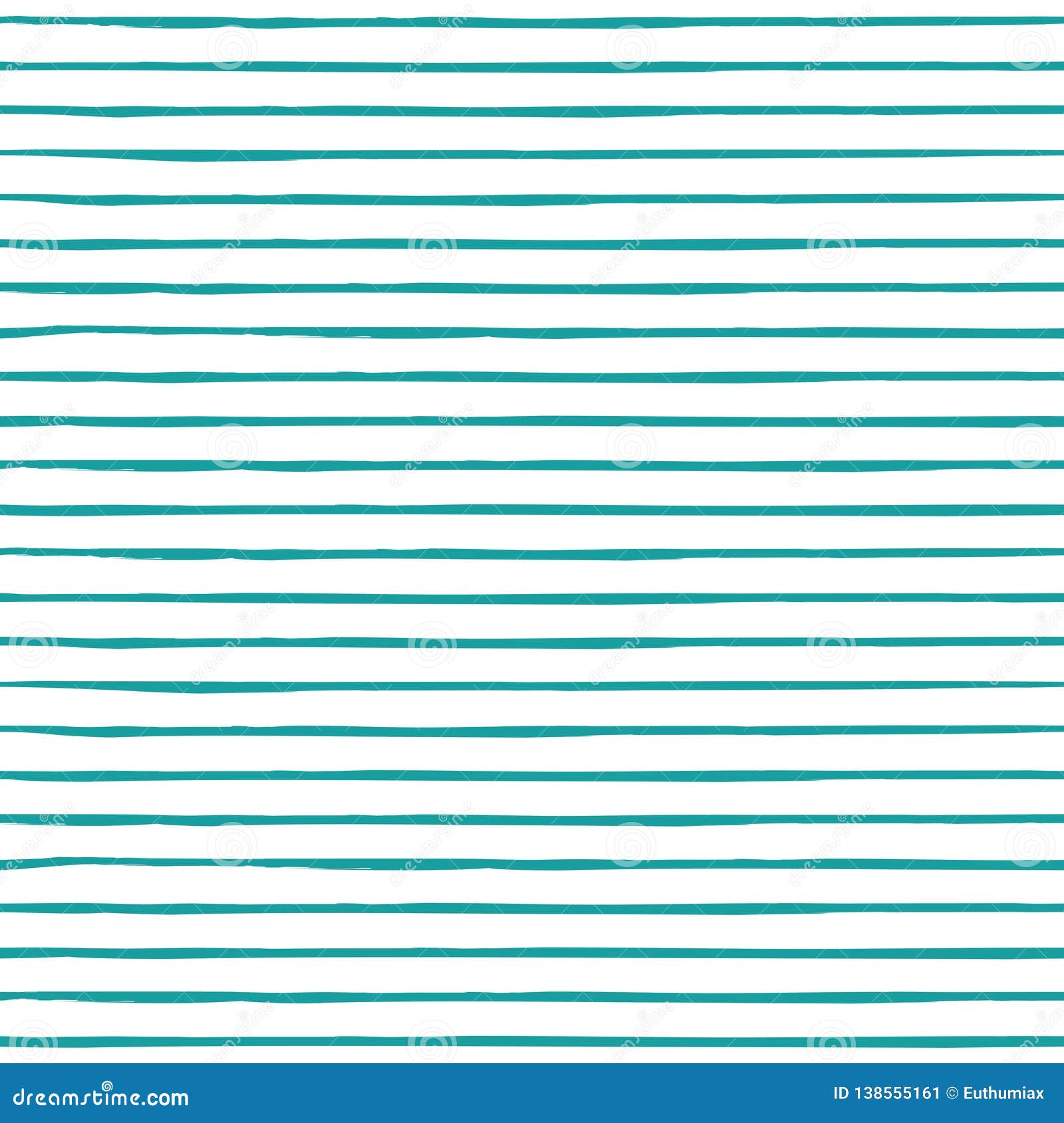Vector Seamless Pattern with Handdrawn Stripes. Hand Drawn Blue ...