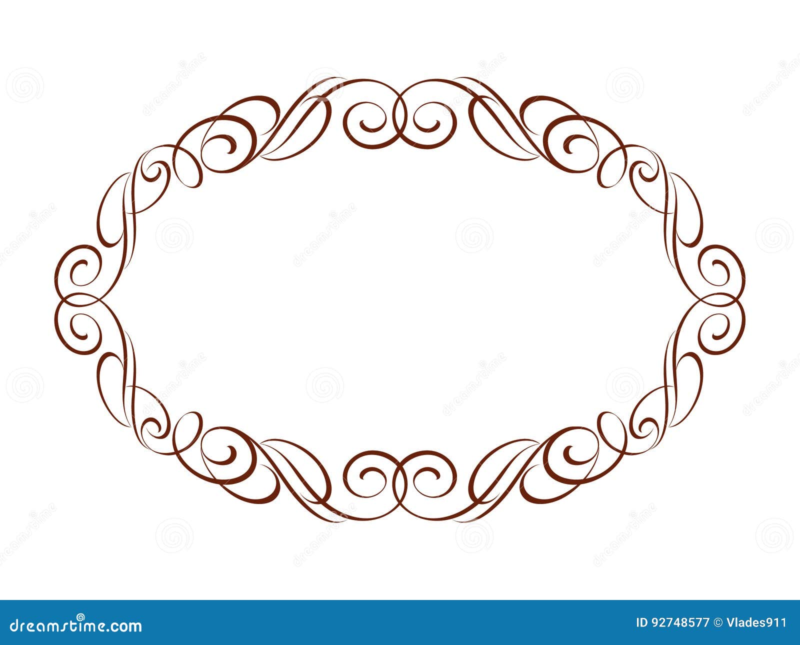 Decorative Retro Frames .Vector Illustration. Brown . Stock Vector ...