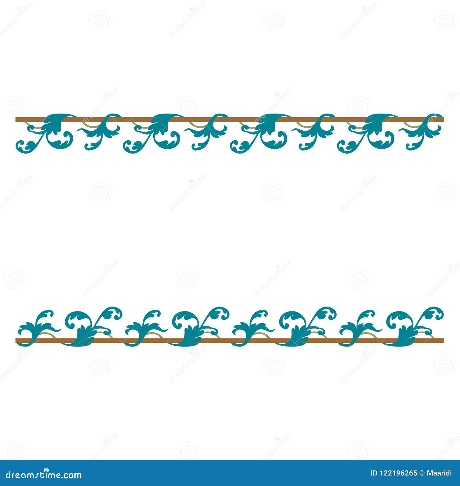 Decorative Ribbon Border Frame Stock Vector - Illustration of antique ...
