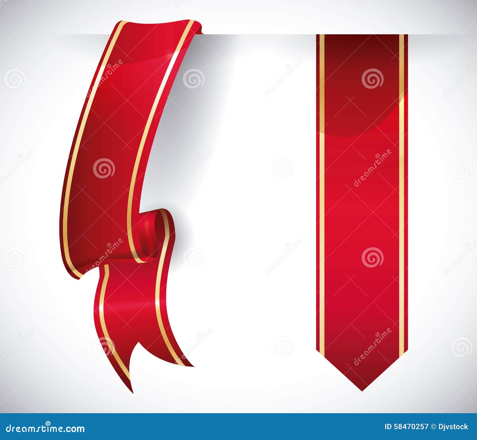 Decorative ribbon design. stock vector. Illustration of decor - 58470257