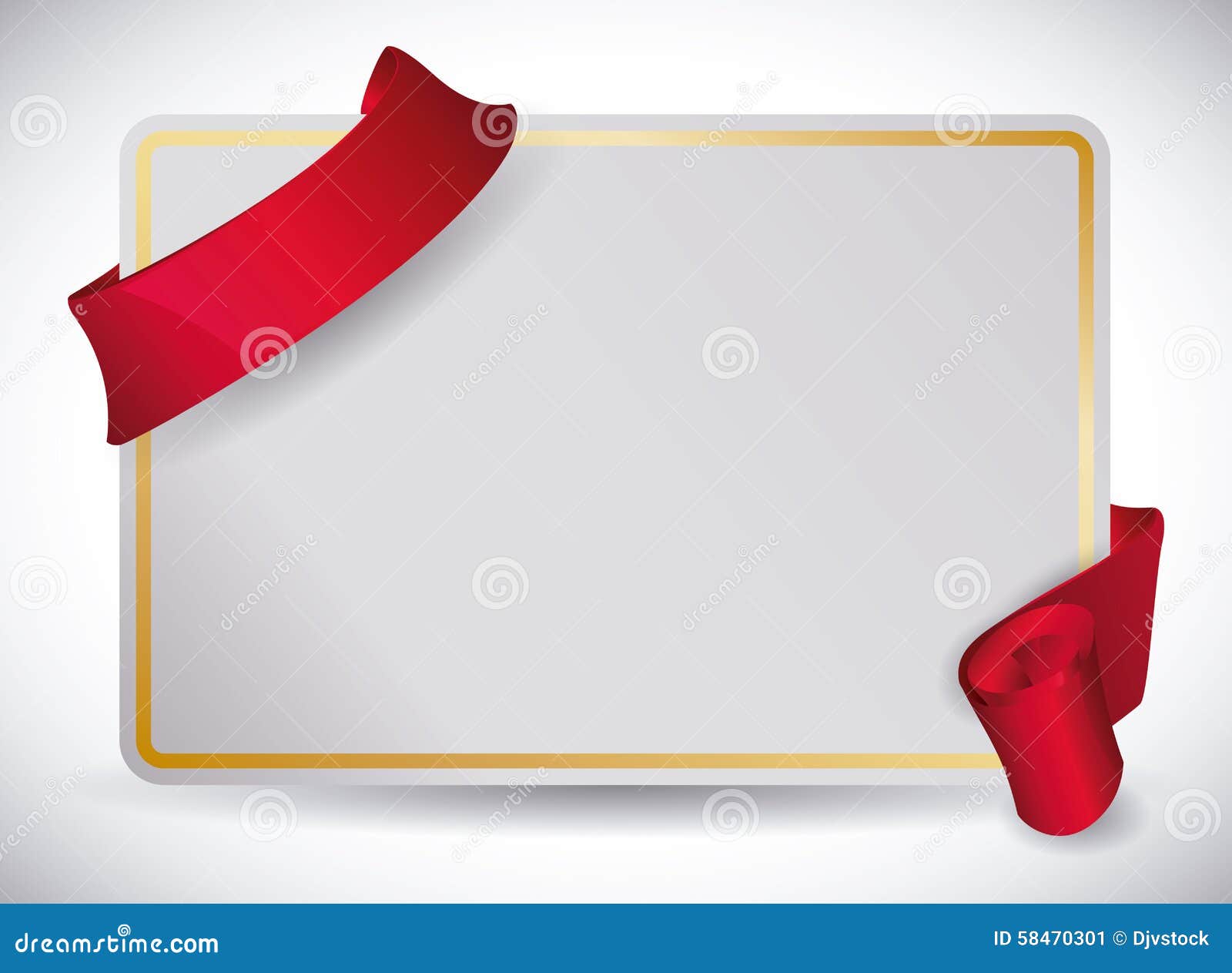 Decorative ribbon design. stock vector. Illustration of banner - 58470301