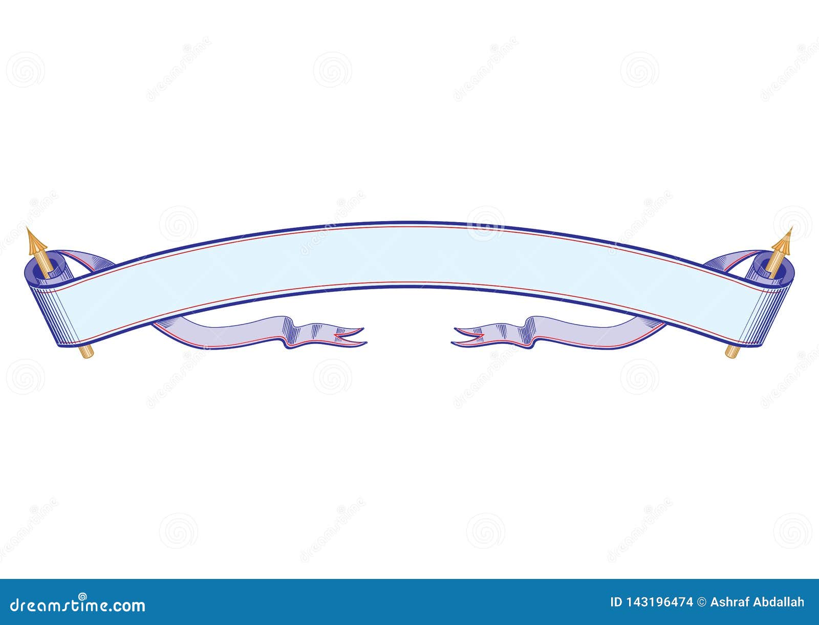 Decorative Ribbons Banners Frames Decorated Elegant Style Stock Vector ...