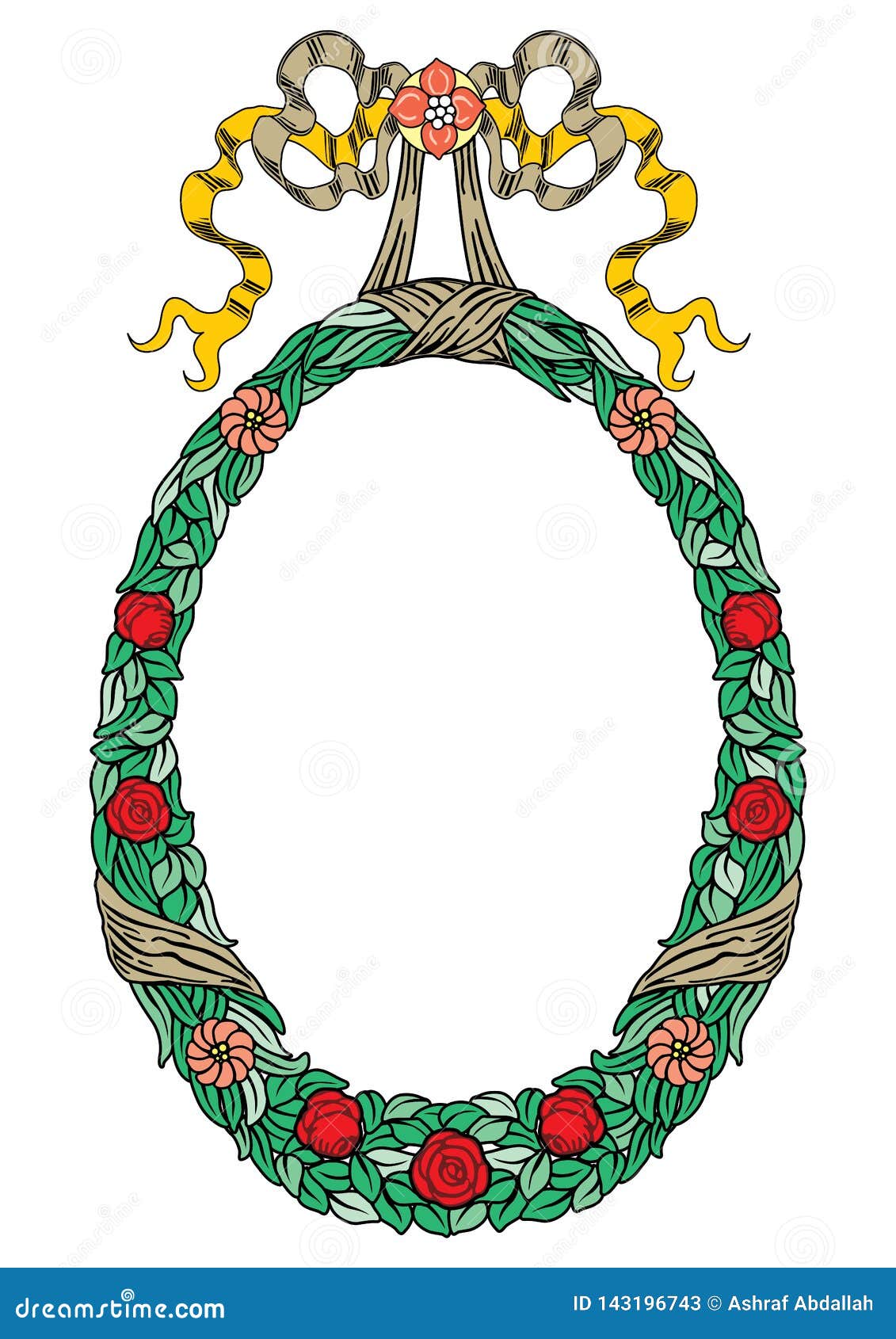 Decorative Ribbons Banners Frames Decorated Elegant Style Stock Vector ...