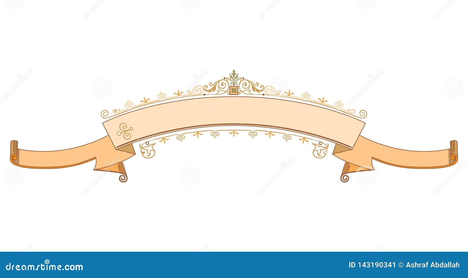 Ribbons Banners Frames Illustration Vector Stock Vector - Illustration ...