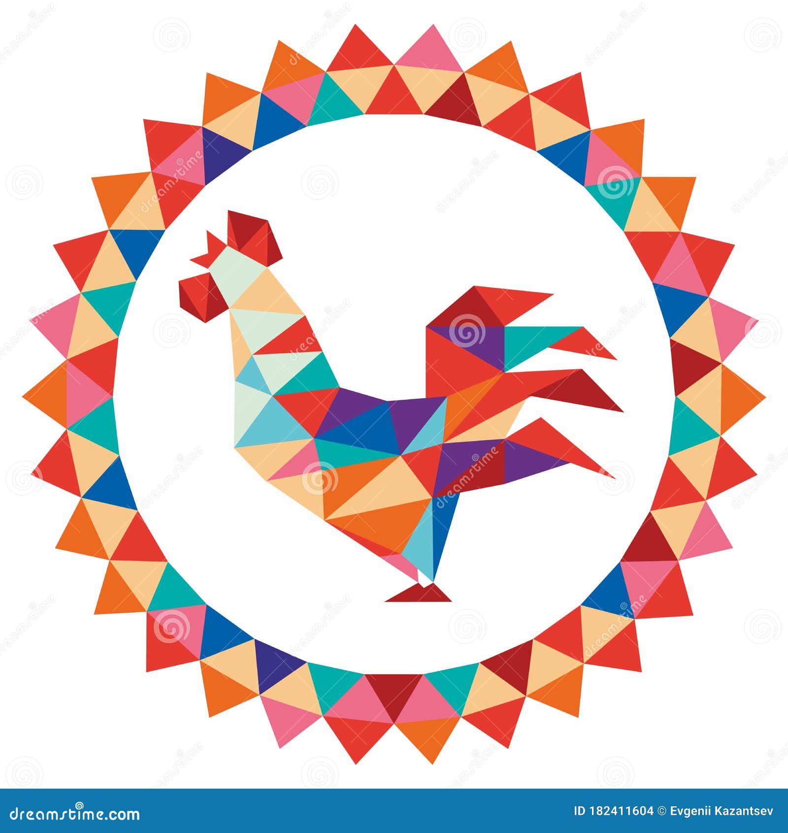 Decorative Rooster. Chinese New Year Symbol Of 2017 New Year.rSet Of ...