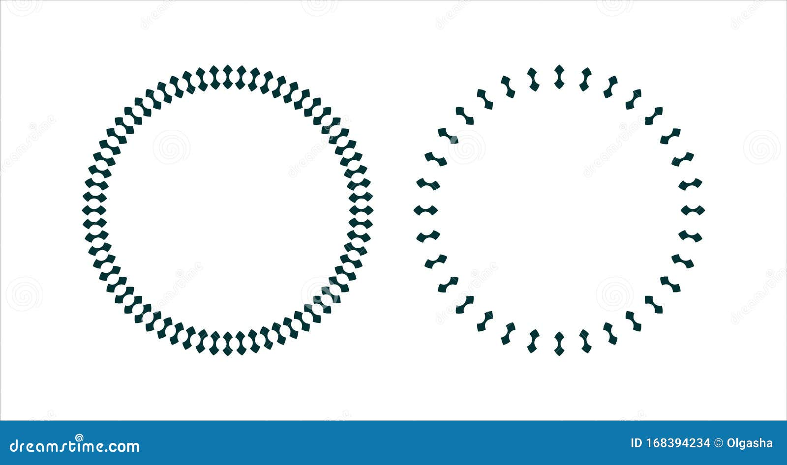 Decorative Round Graphic Frame Pattern Stock Vector - Illustration of ...