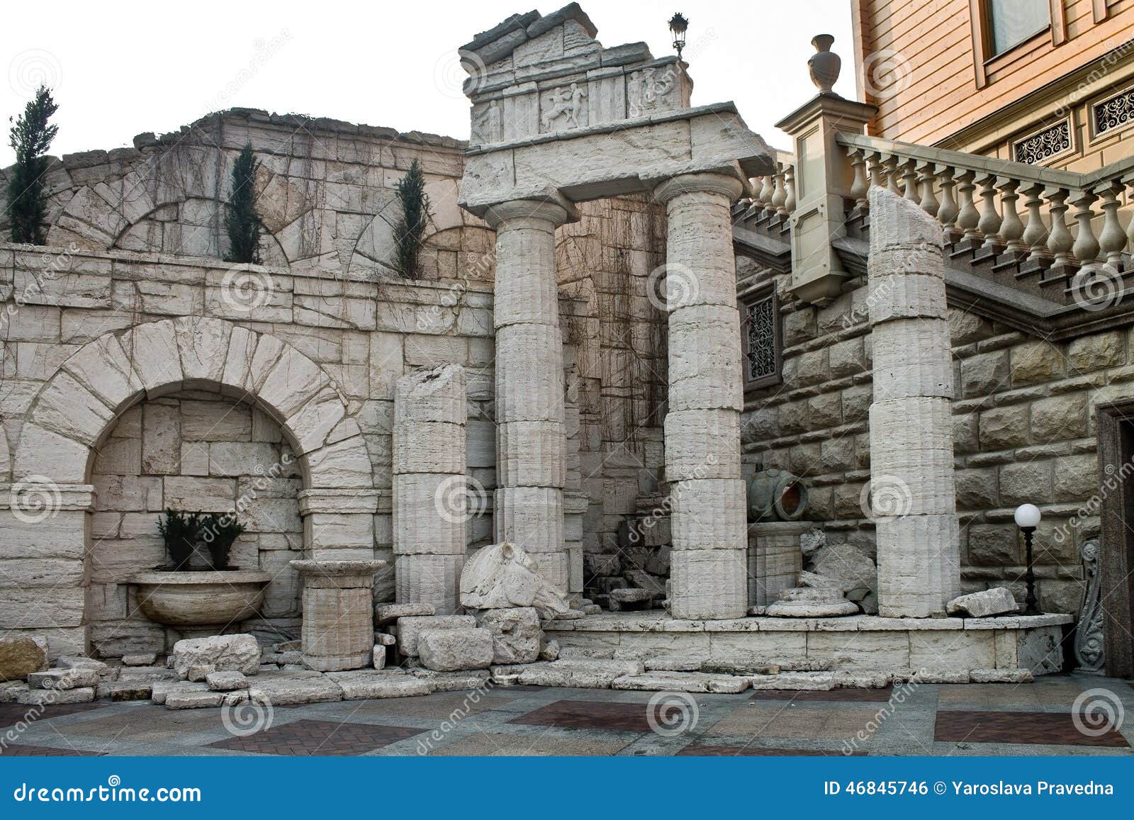 Decorative ruins stock photo. Image of decorative, ancient - 46845746