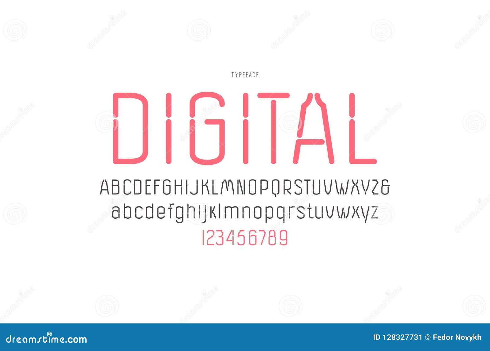 Decorative Sans Serif Font with Rounded Corners Stock Vector ... Decorative Sans Serif Font with Rounded Corners Stock Vector ...