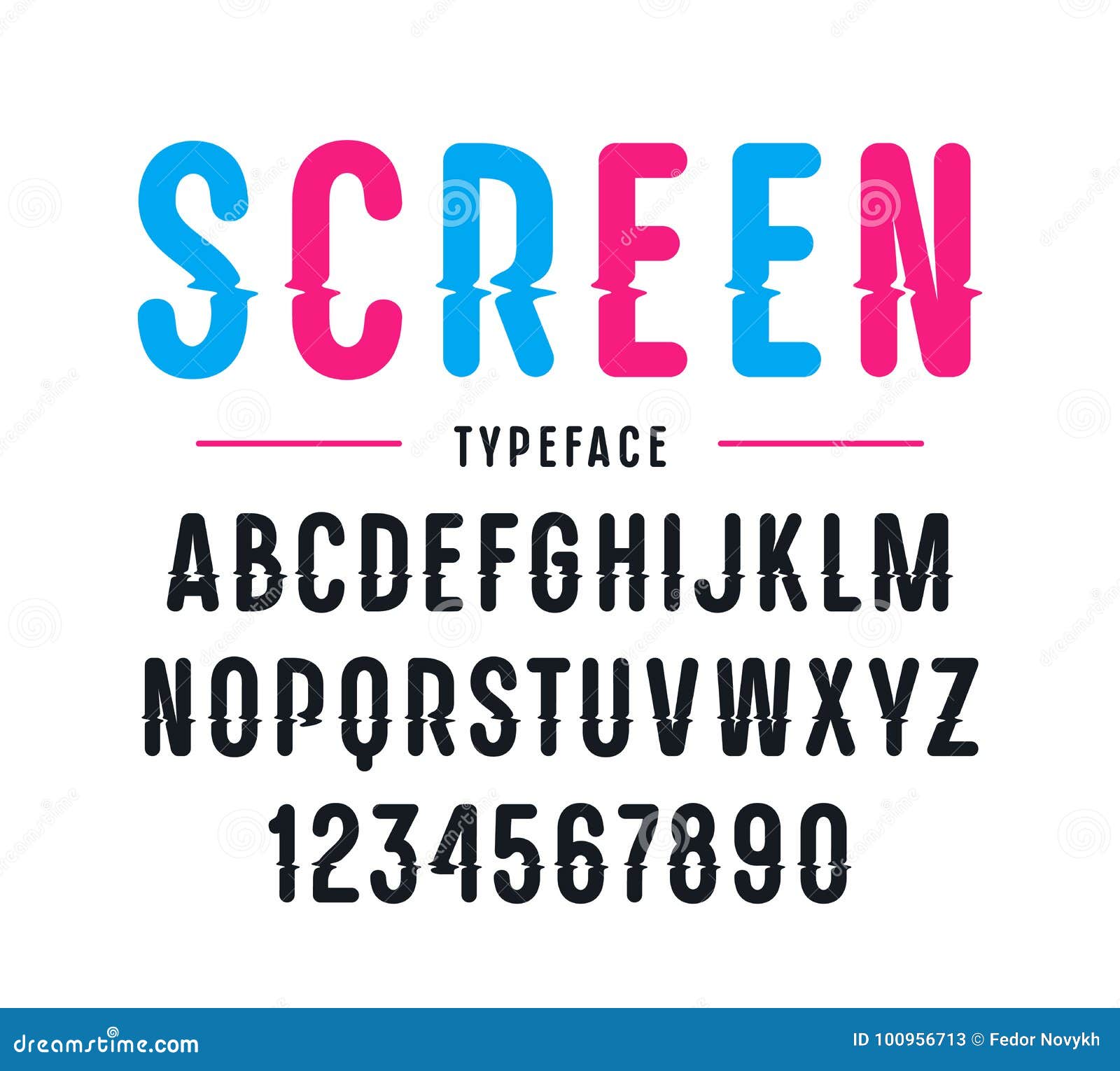 Decorative Sanserif Font with Rounded Corners Stock Vector ... Decorative Sanserif Font with Rounded Corners Stock Vector ...