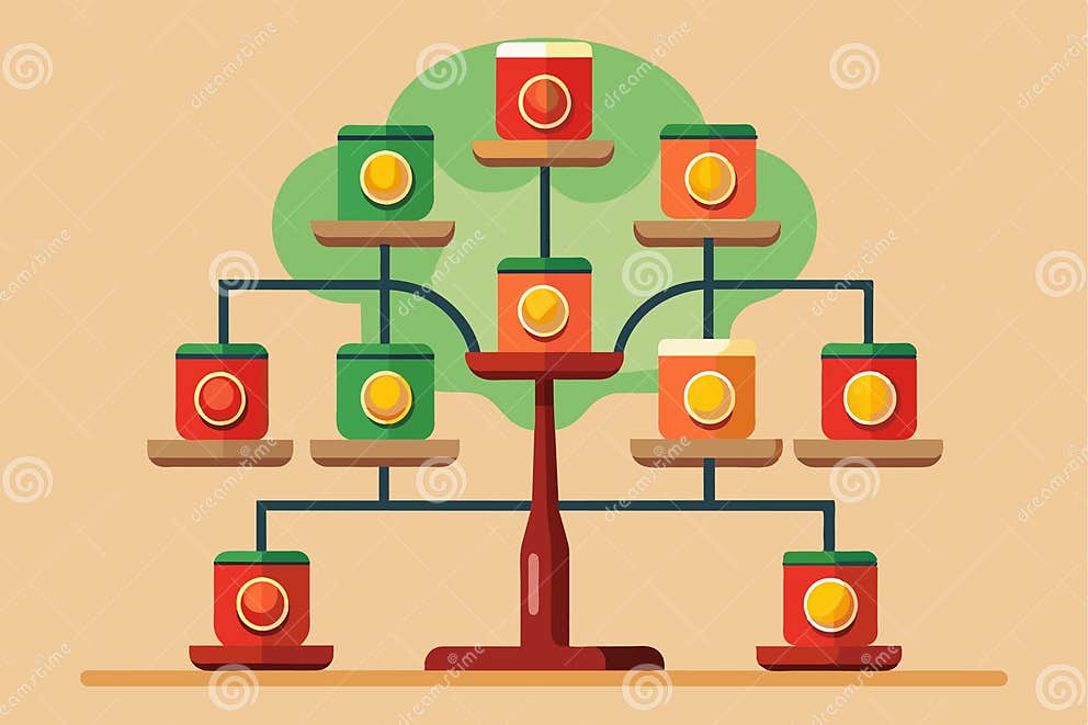 A Decorative Sauce Tree Features Multiple Jars Arranged Beautifully in ...