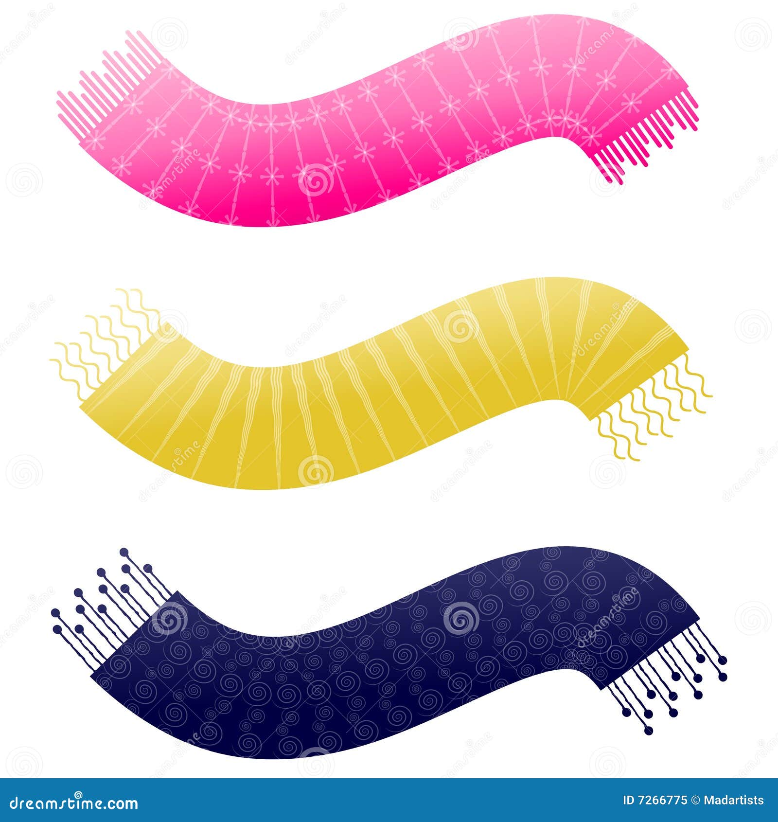 Decorative Scarf Logos stock illustration. Illustration of logos - 7266775