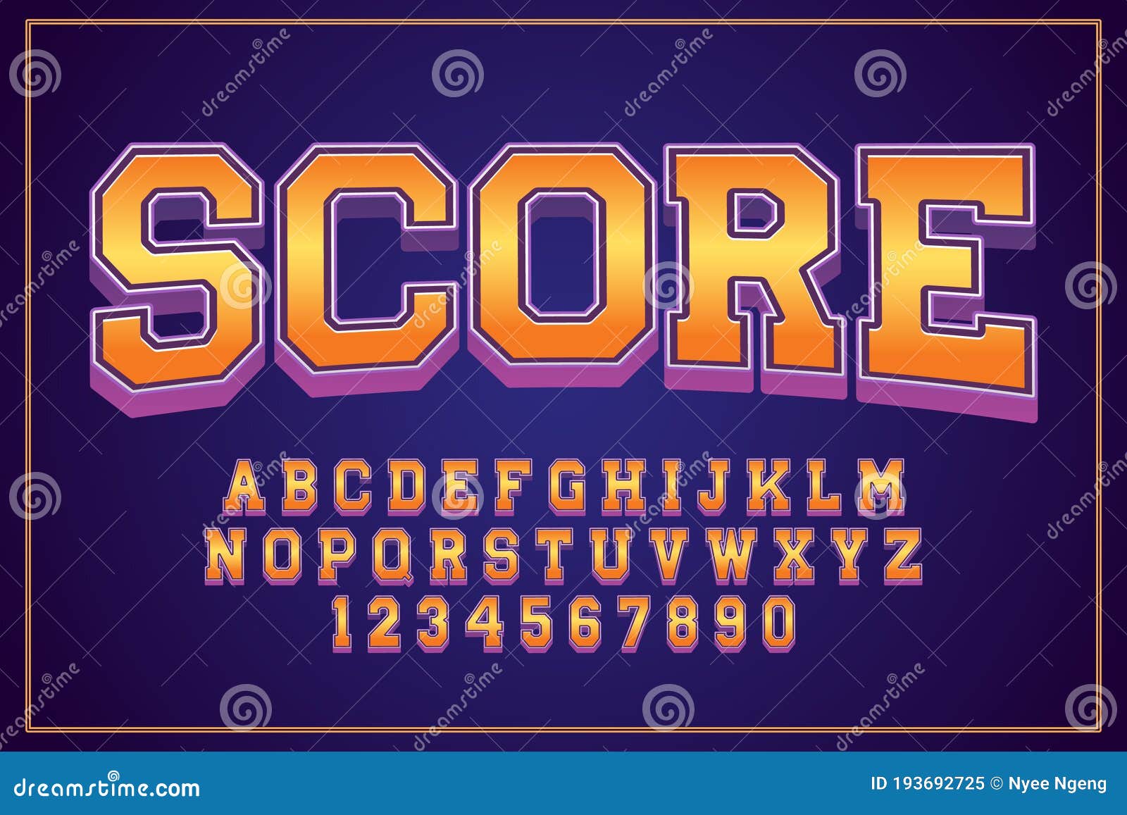 Decorative Score Font and Alphabet Vector Stock Vector - Illustration ...