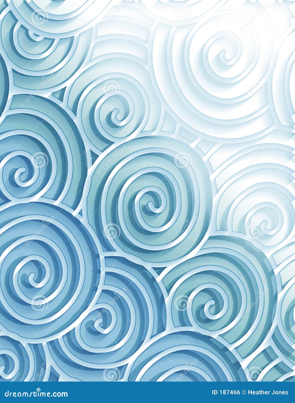 Decorative sea swirls stock illustration. Illustration of backgrounds ...