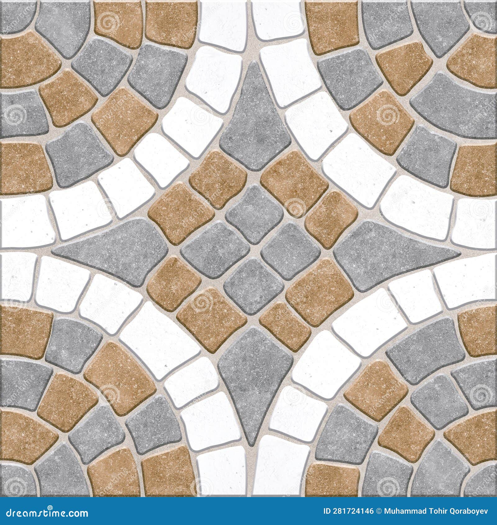 Decorative Seamless Corrugated Pattern Design for Ceramic Tiles Stock ...