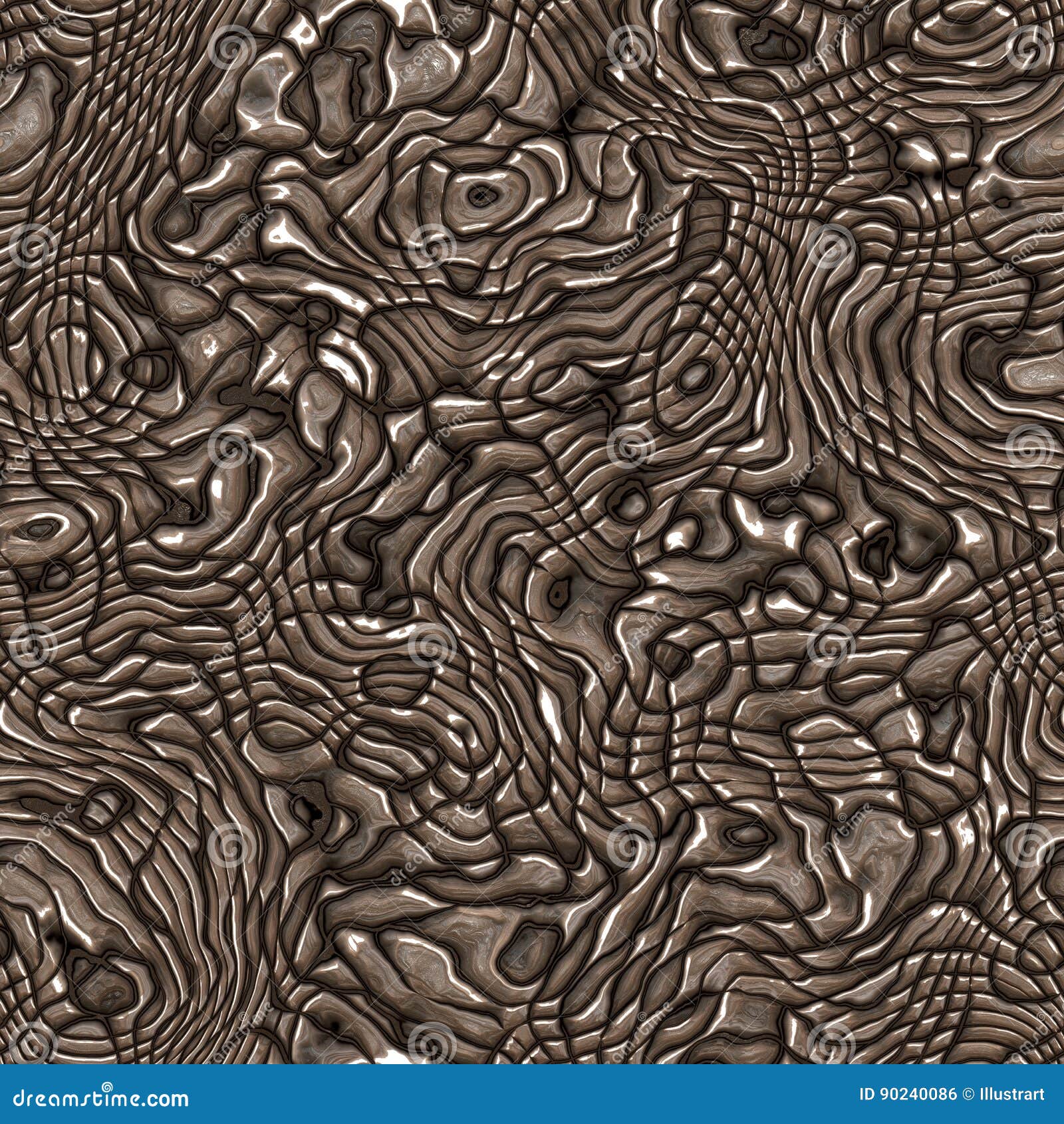 Decorative Seamless Metal Background Stock Illustration - Illustration ...