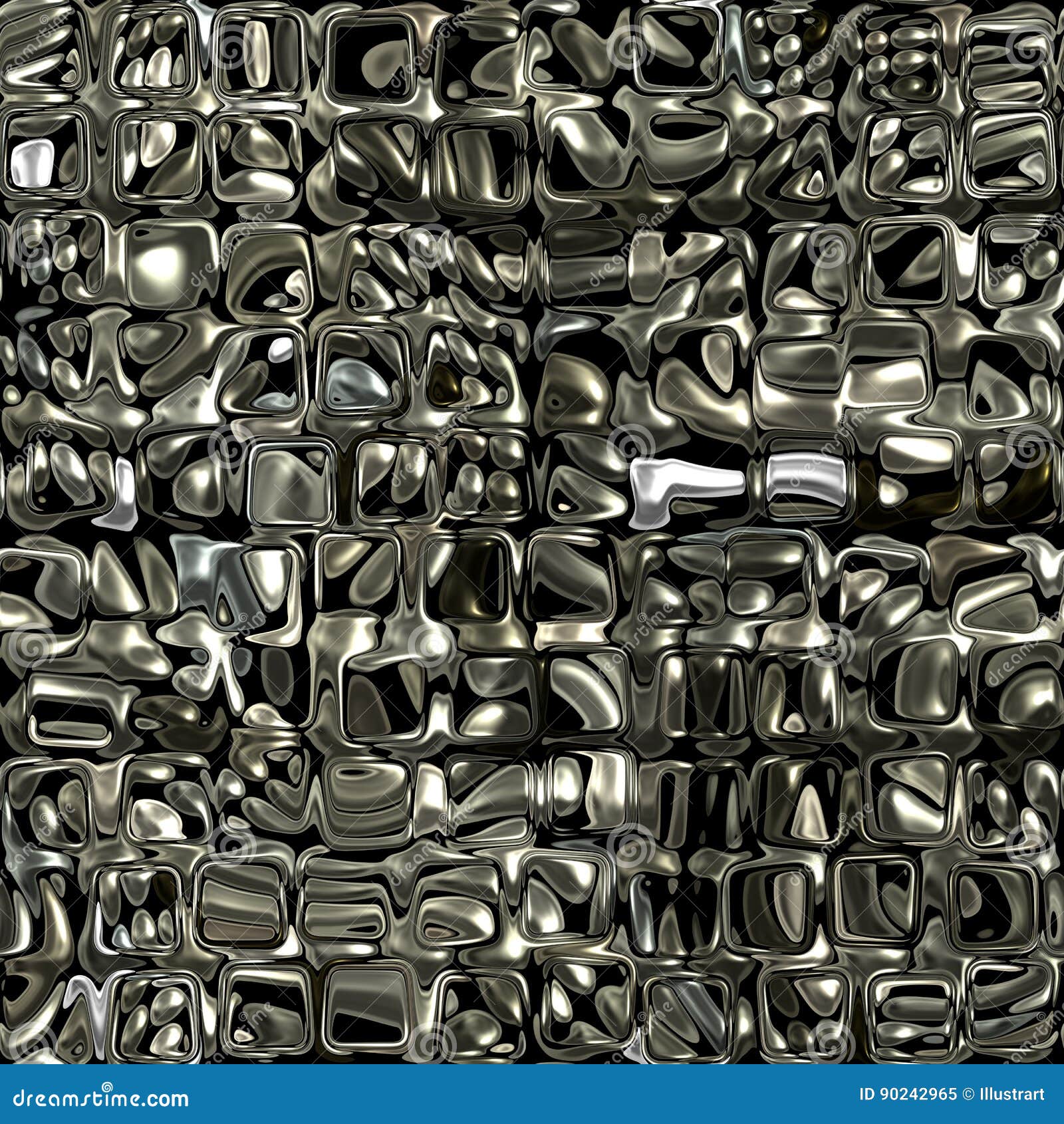 Decorative Seamless Metal Background Stock Illustration - Illustration ...