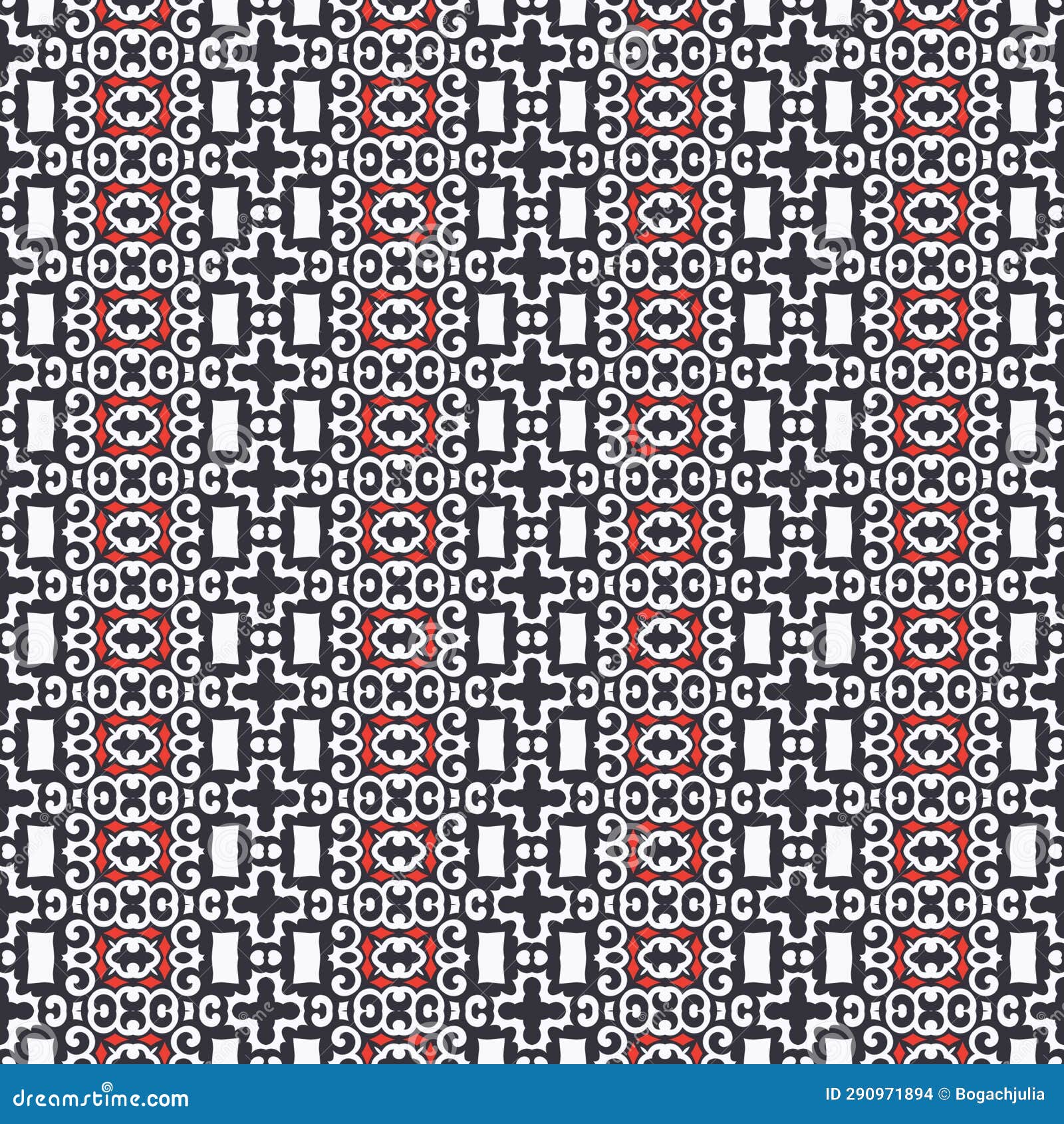 Decorative Seamless Pattern with Beautiful Elements Designs Stock ...