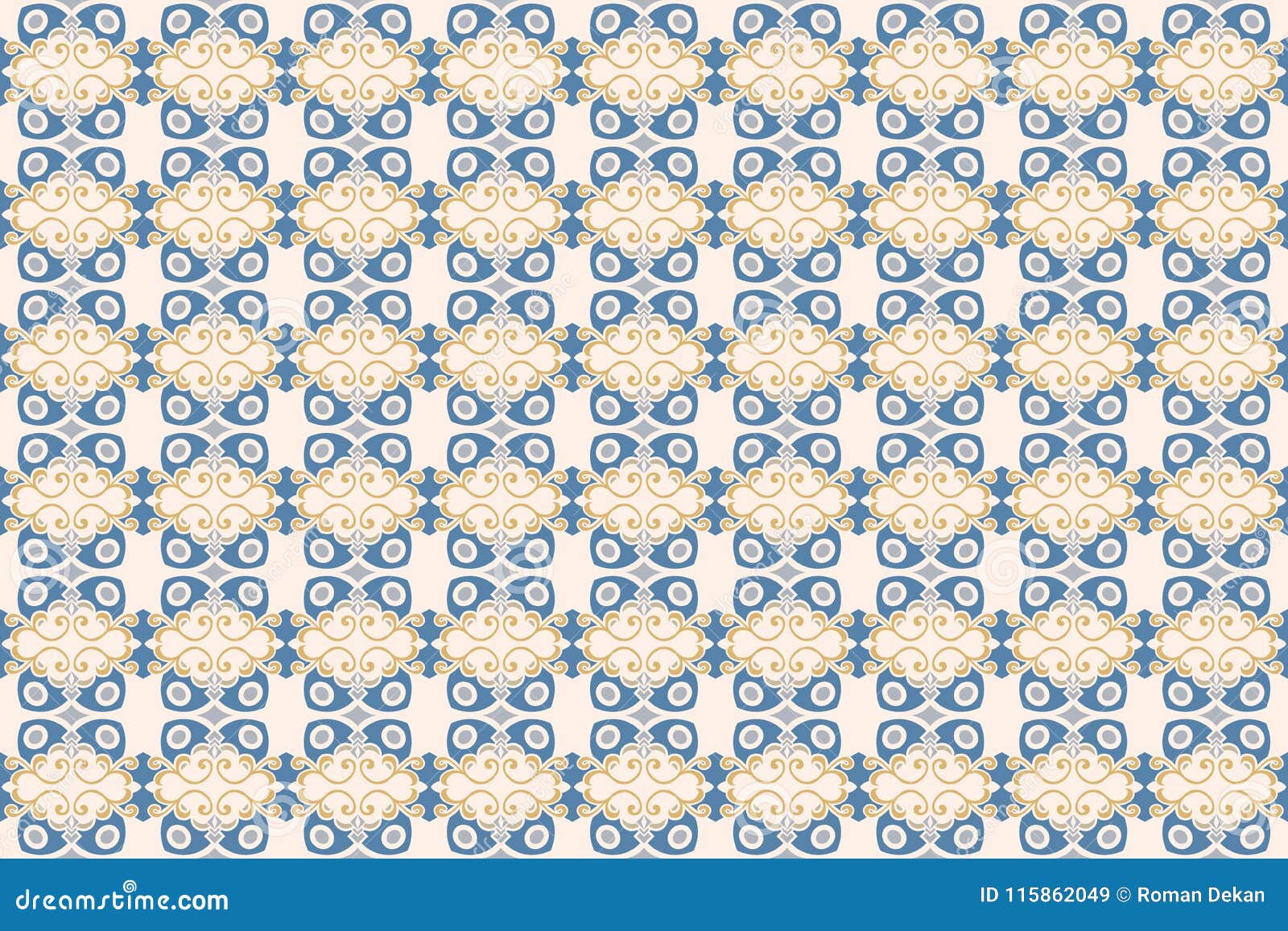 Repetitive Decorative Seamless Pattern Stock Vector - Illustration of ...