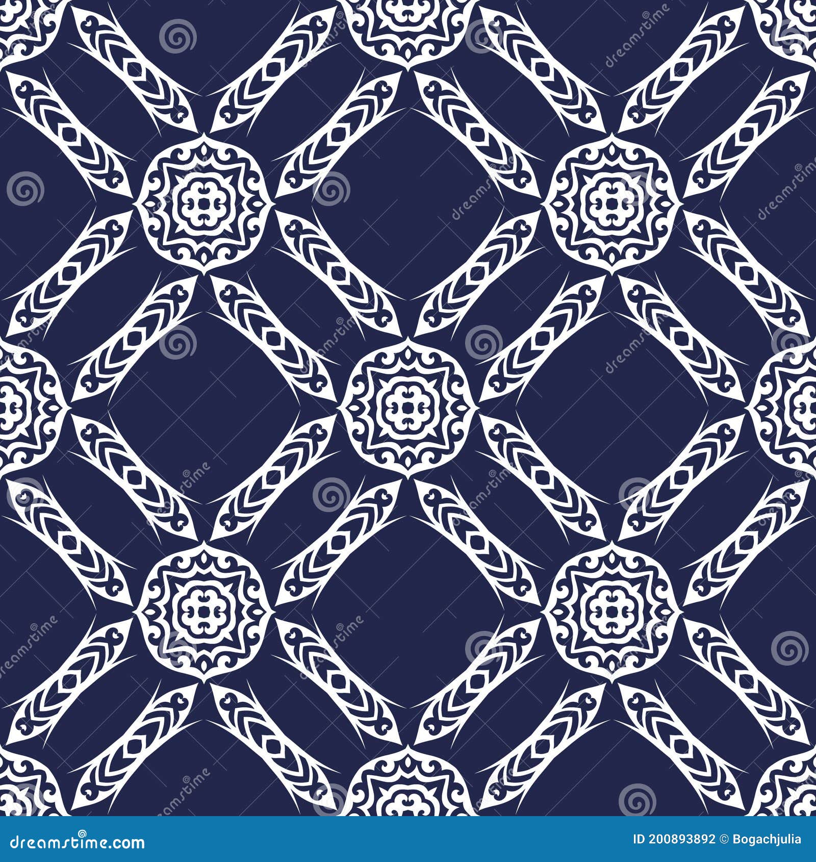 Decorative Seamless Pattern with Ethnic Element. Kyrgyz and Kazakh ...