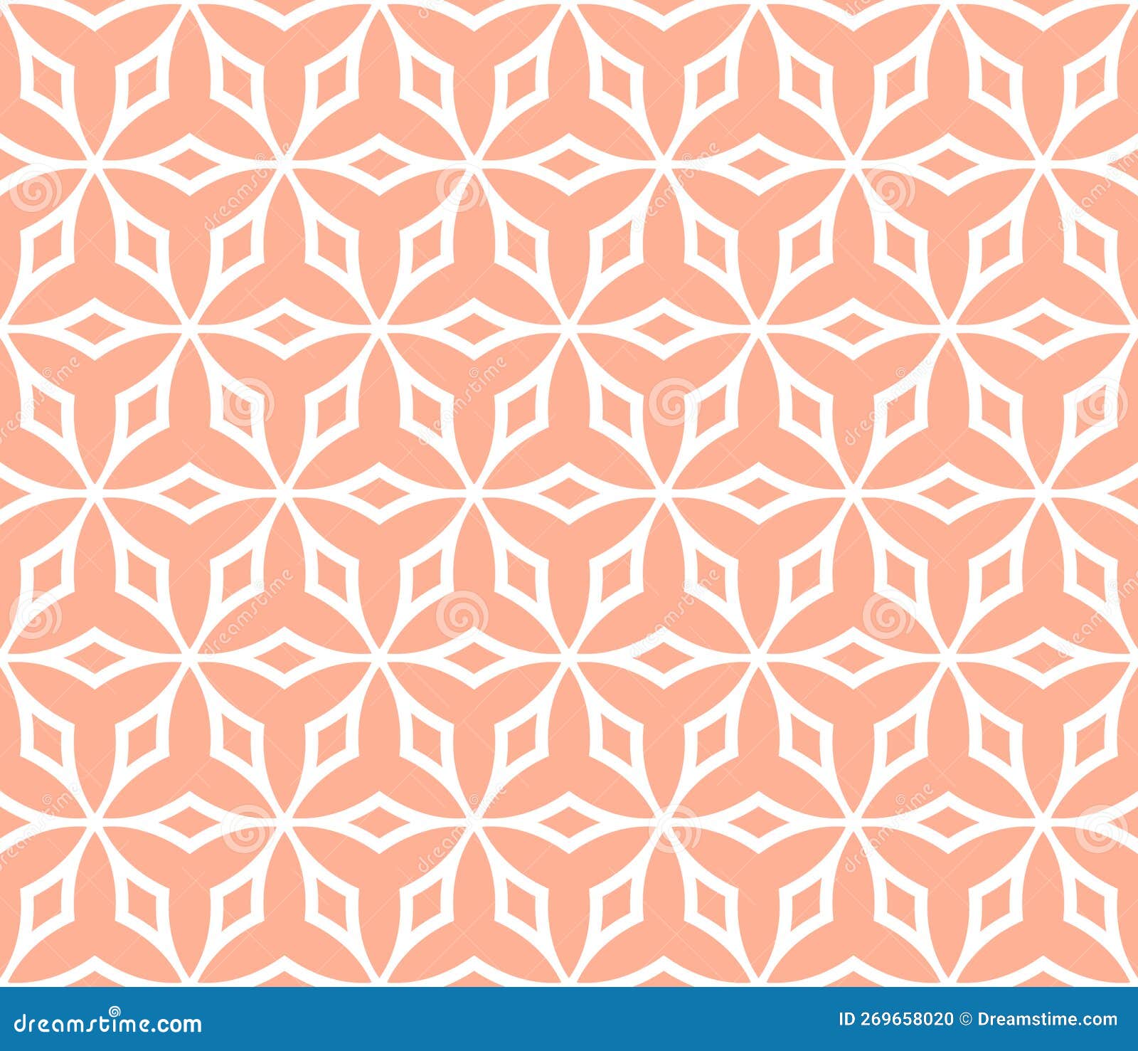Decorative Seamless Pattern with Ornamental Shapes, Arabesque ...
