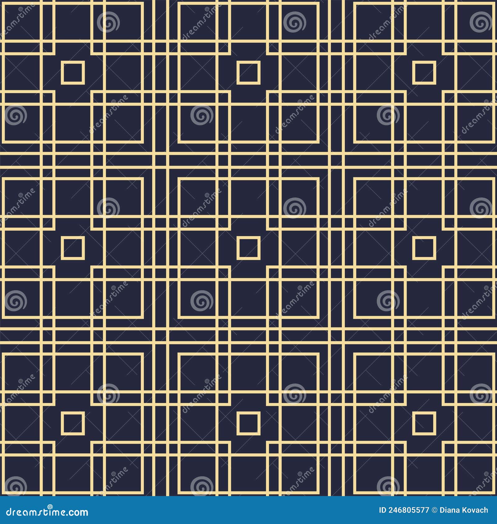 Decorative Seamless Pattern Vector of Different Geometric Forms ...