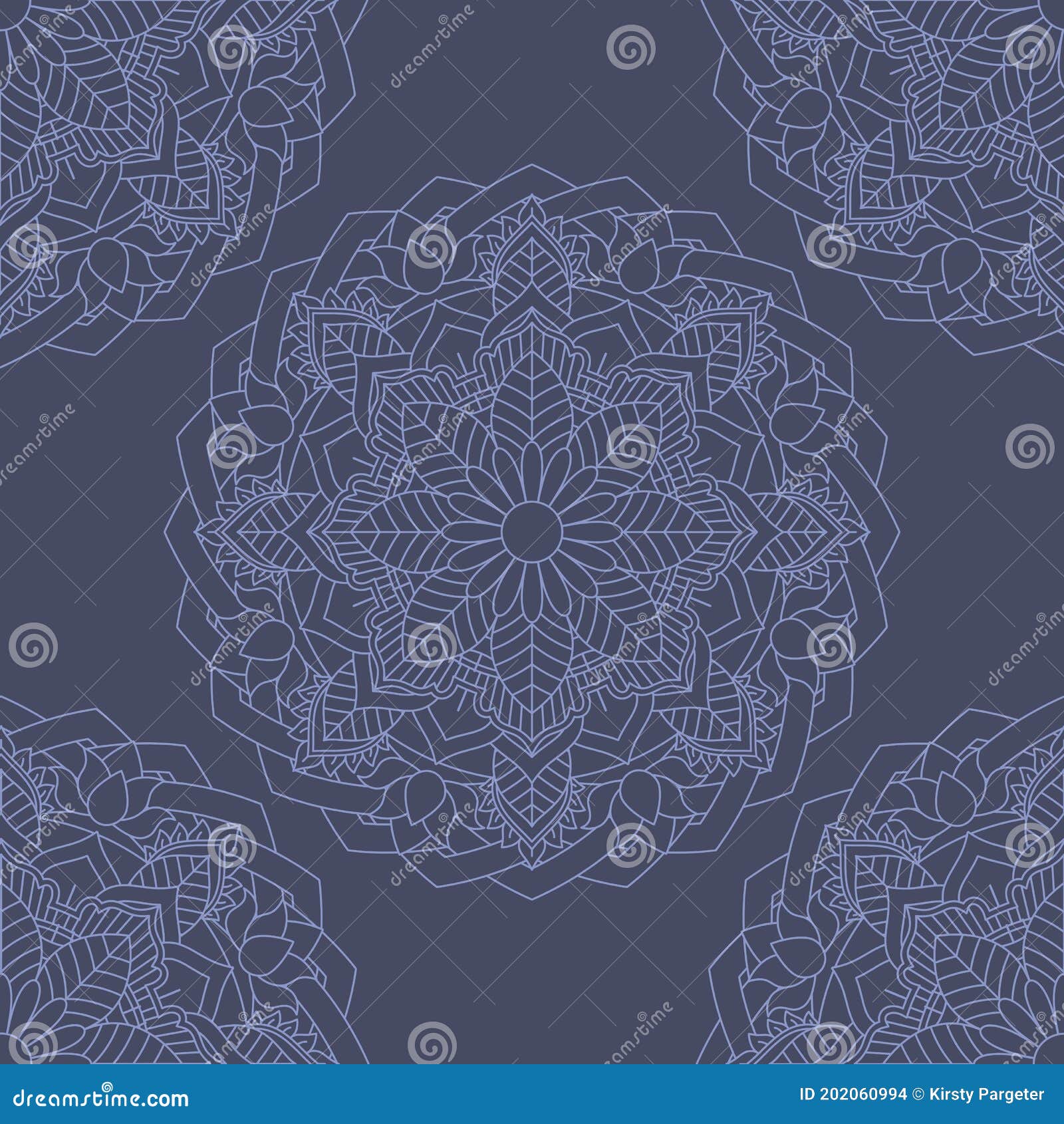 Decorative Seamless Tile Pattern Background Stock Vector - Illustration ...