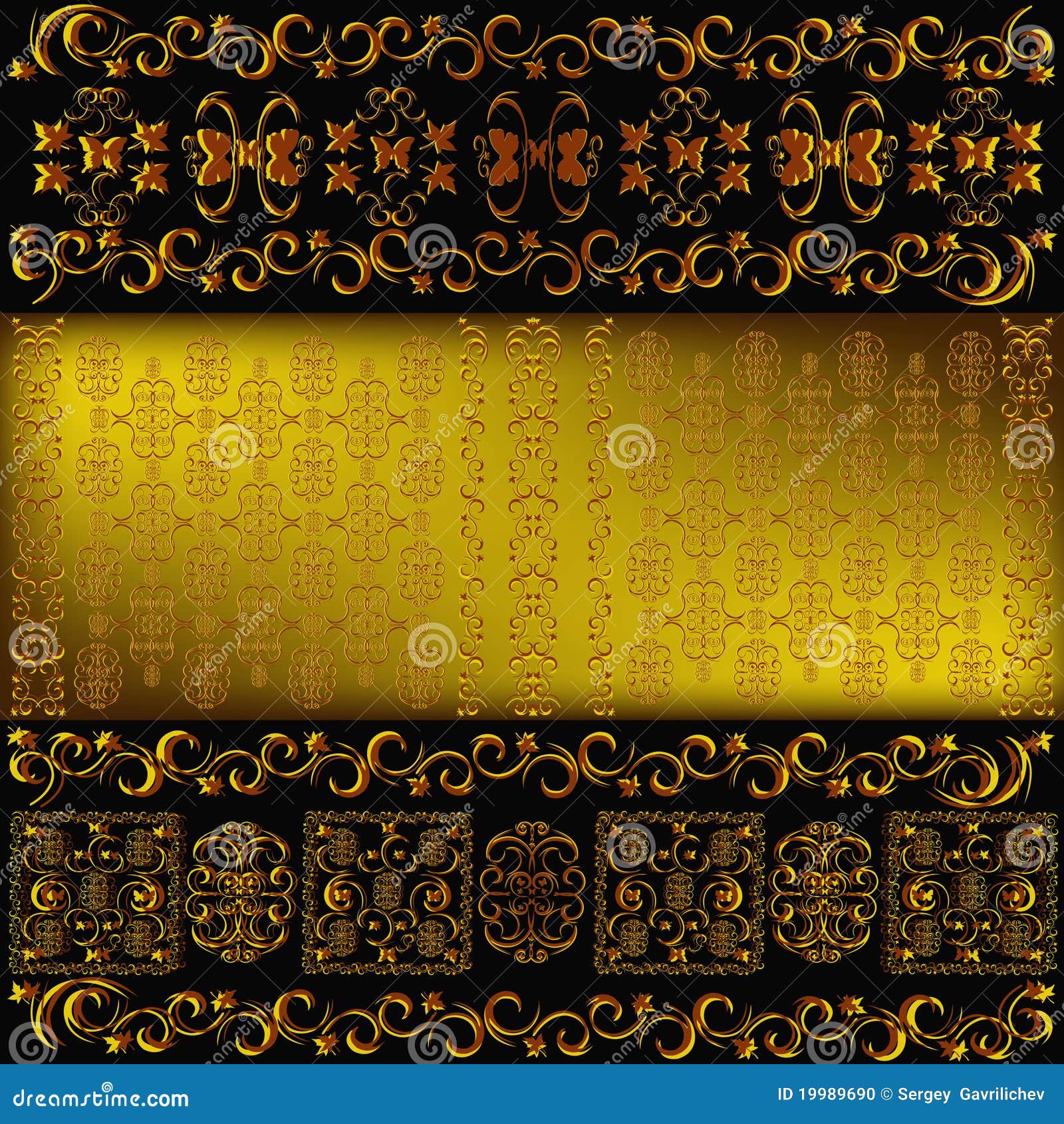 Decorative Eastern Background Stock Vector - Illustration of pattern ...