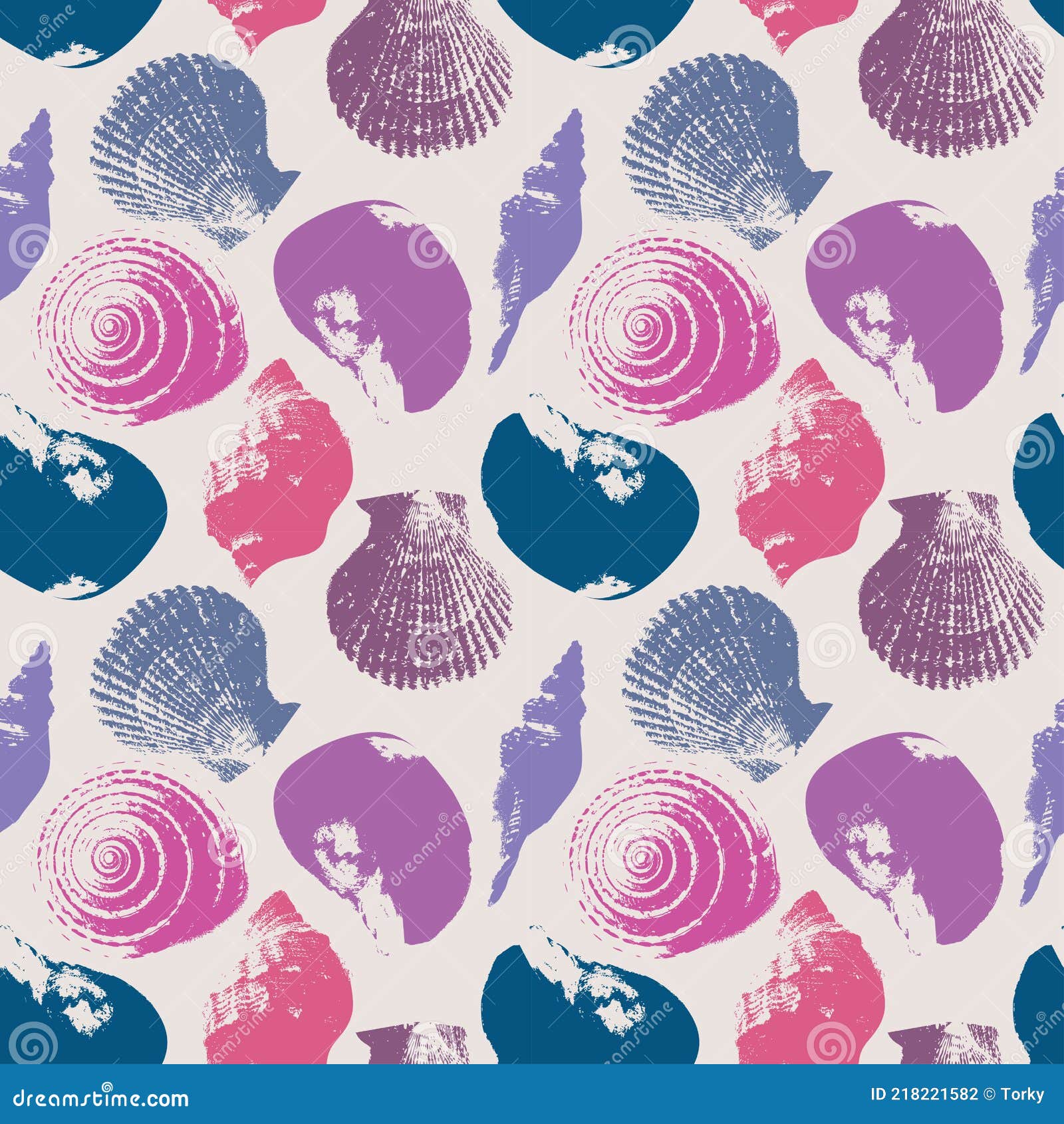 Seashells Seamless Pattern. Sea Shell Summer Ocean Texture. Nautical ... Seashells Seamless Pattern. Sea Shell Summer Ocean Texture. Nautical ...