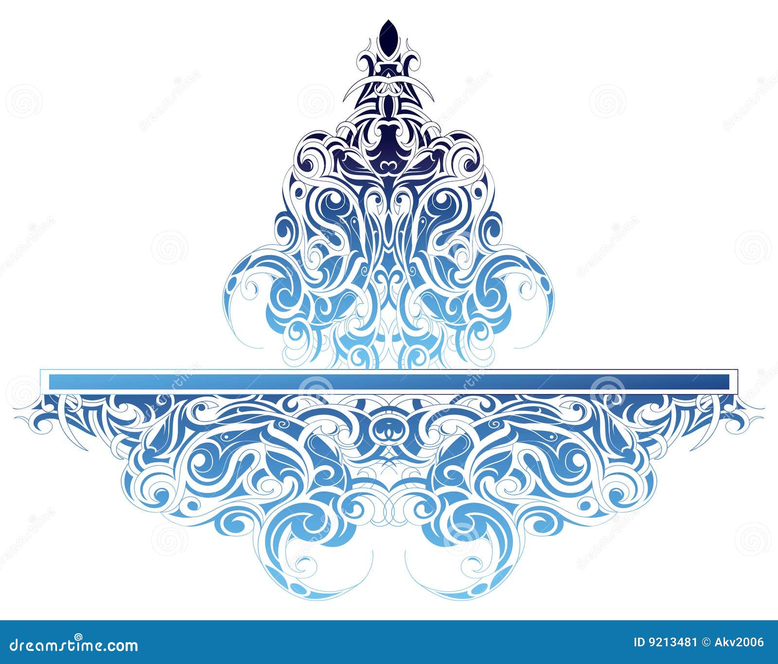 Decorative shape stock vector. Illustration of element - 9213481