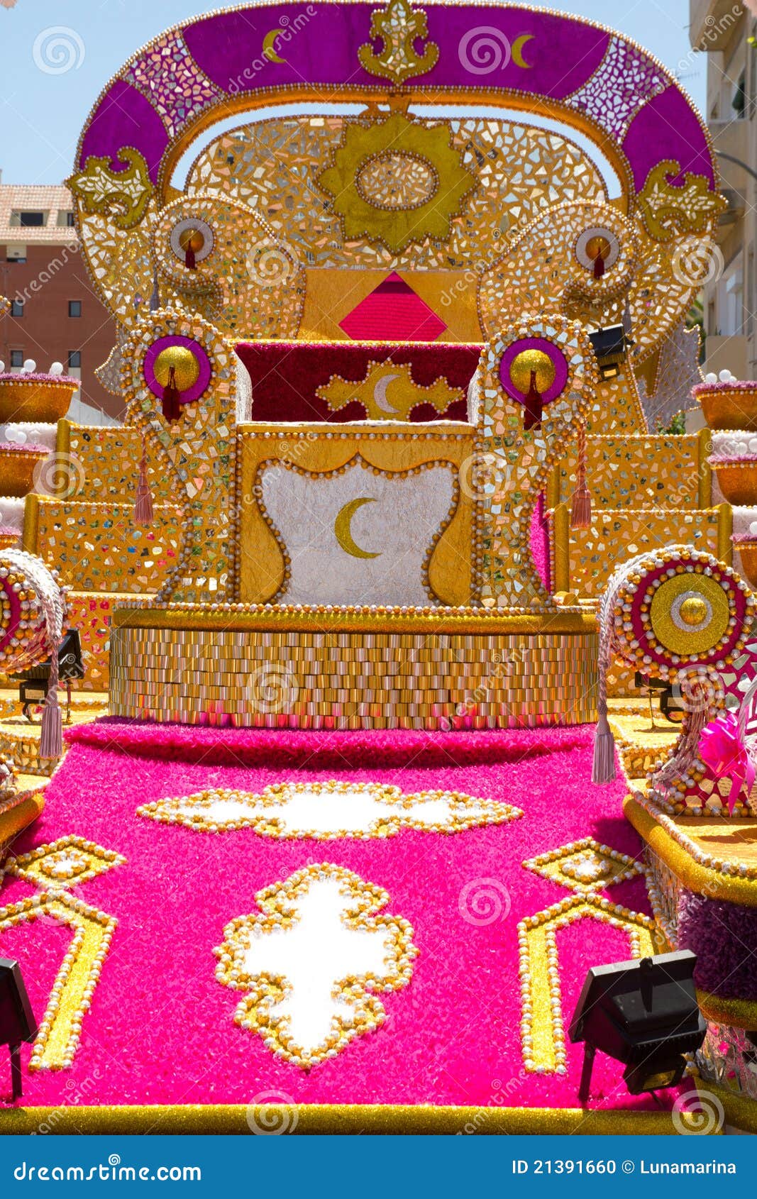 Decorative Shapes in Carnival Cart Stock Photo - Image of spain ...