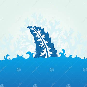 Decorative shark fin stock vector. Illustration of decorative - 32570036