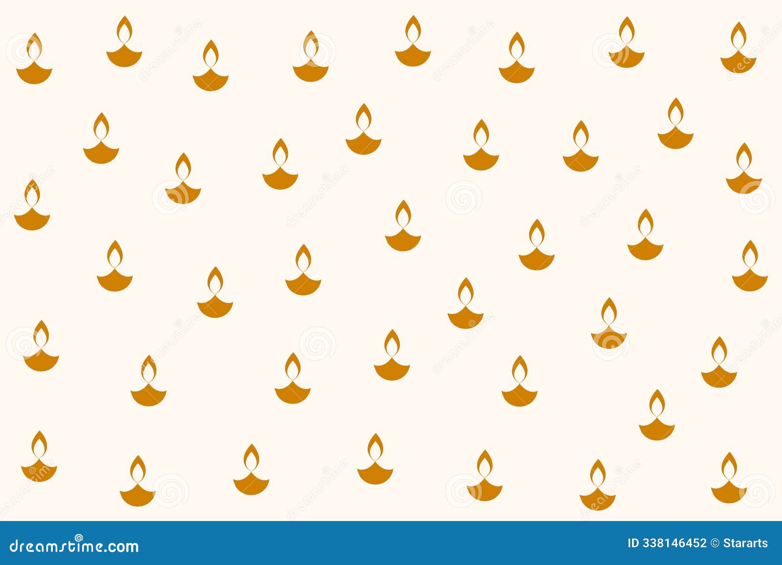 Decorative Shubh Diwali Diya Pattern White Background Stock ...