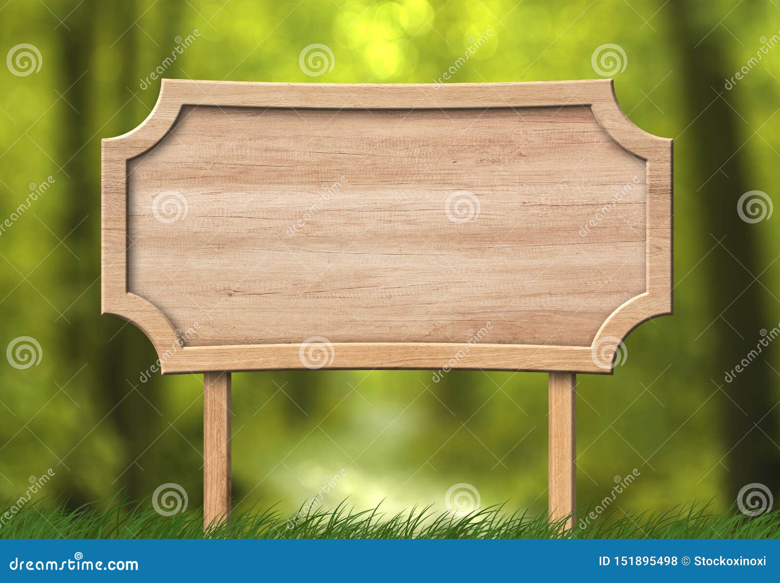 Decorative Signboard with Forest Background Stock Photo - Image of ...
