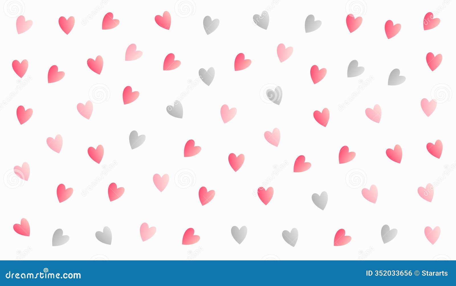 Decorative Small Love Heart Pattern on White Wallpaper Design Stock ...