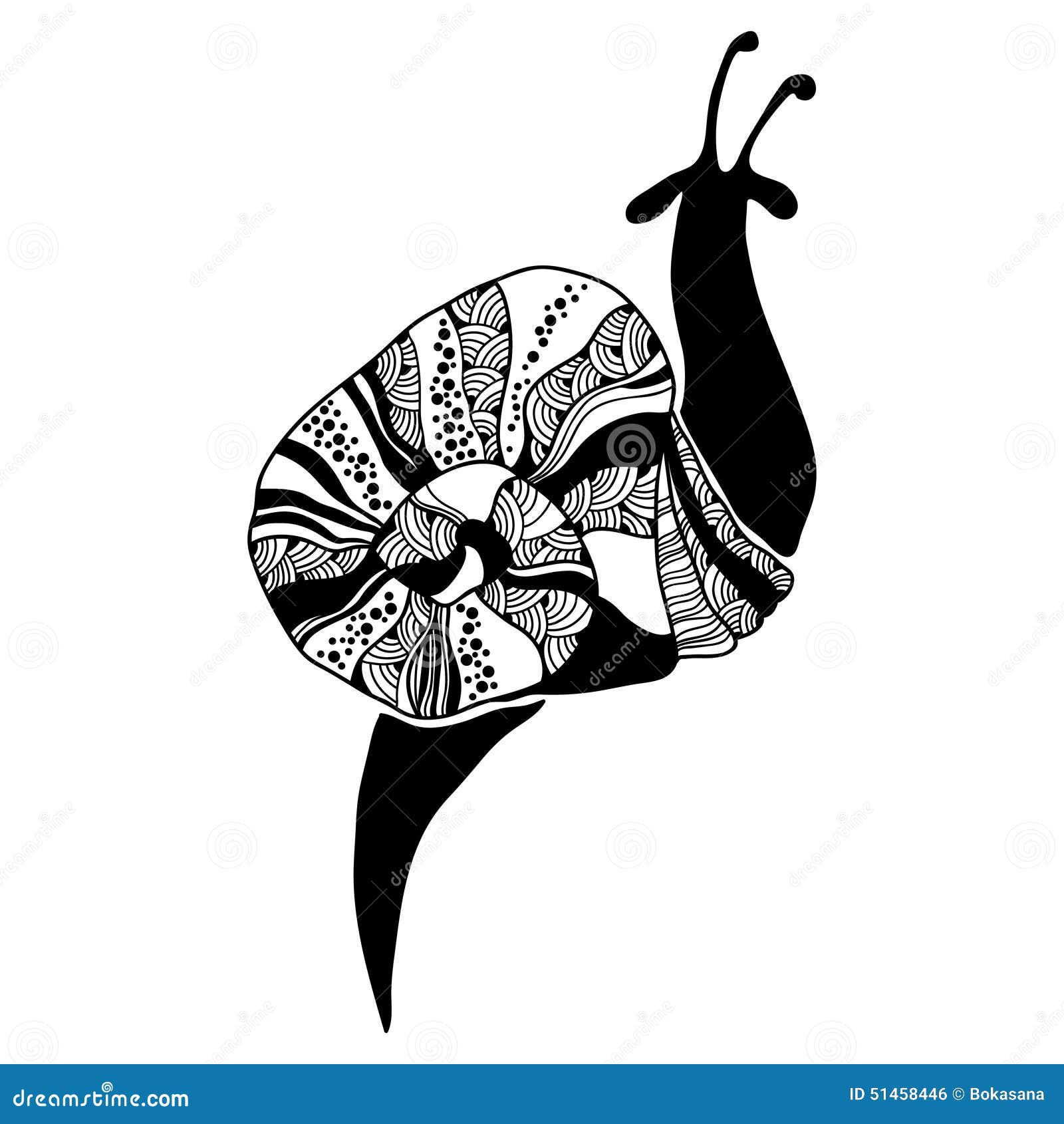 Decorative Snail for Your Design Stock Vector - Illustration of cochlea ...