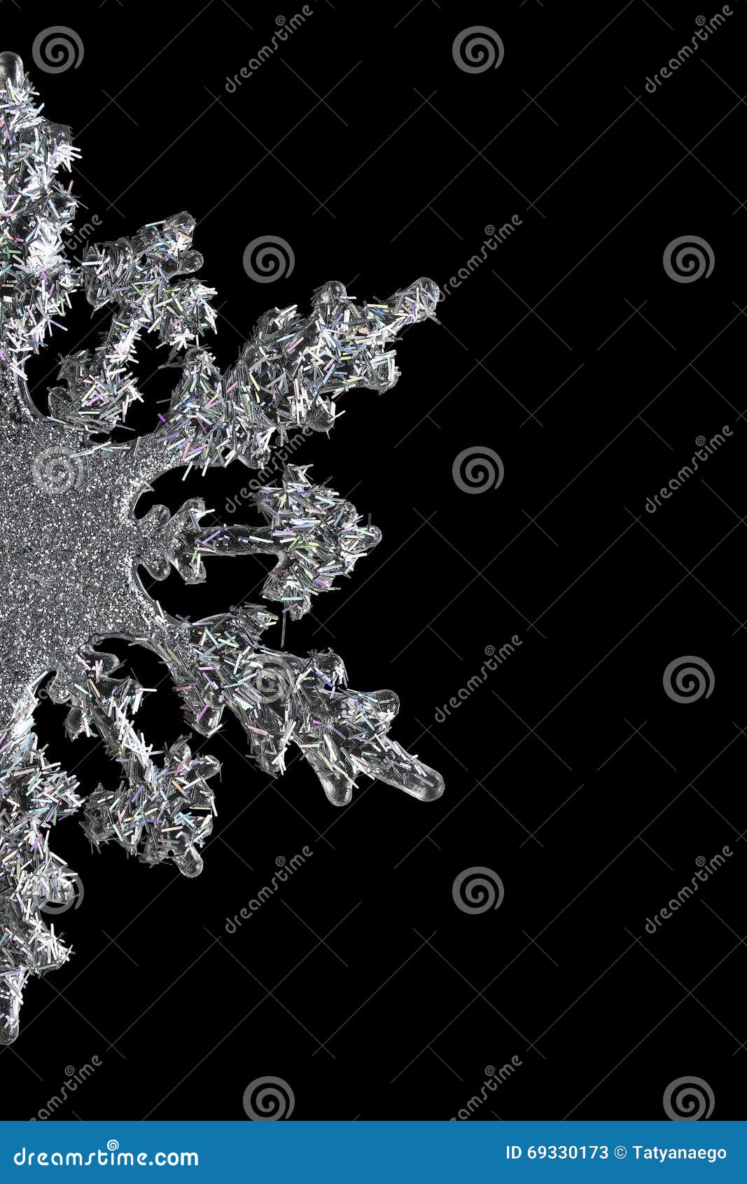 Decorative Snowflake Isolated Stock Image - Image of glass, decor: 69330173
