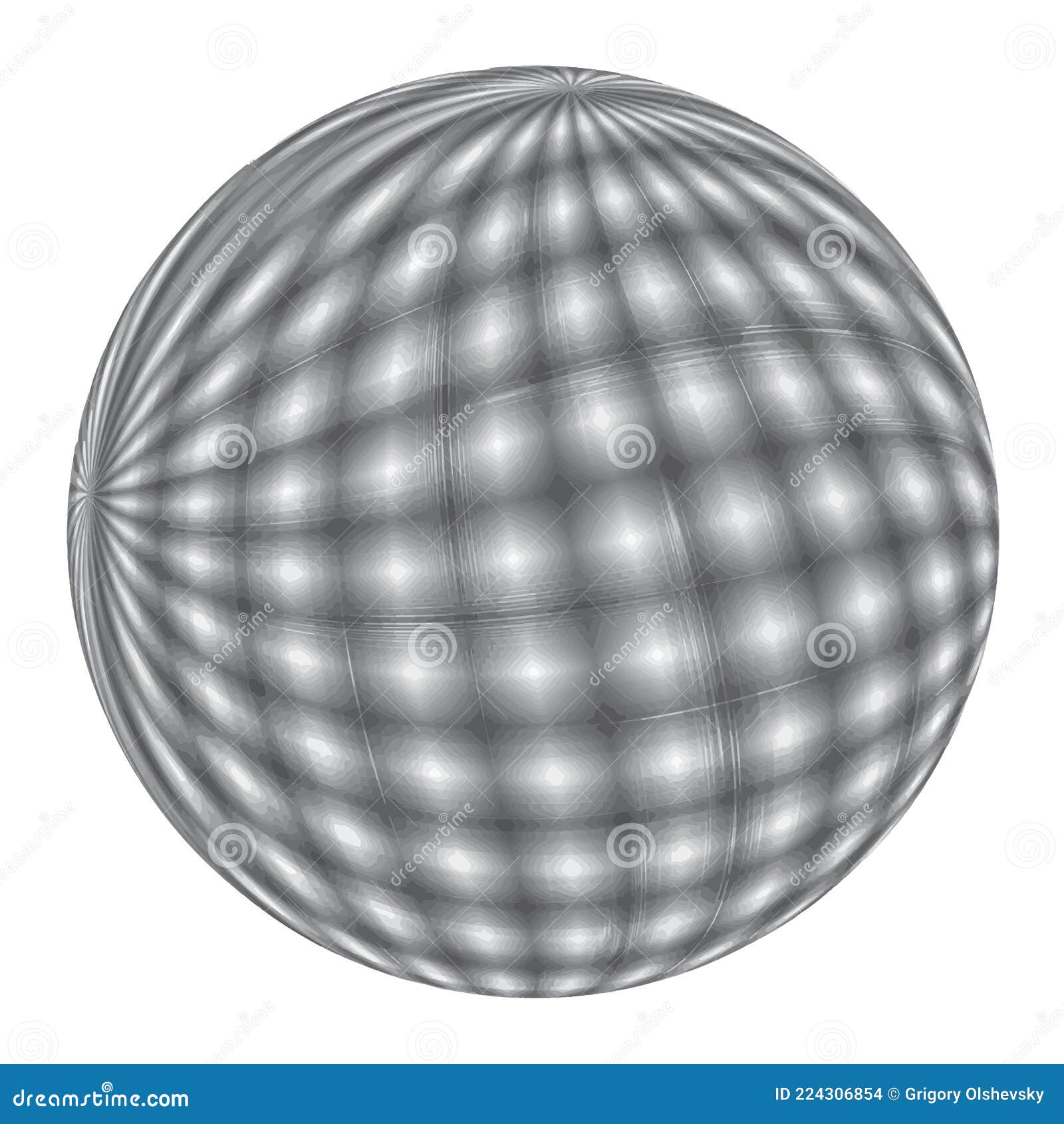 Decorative Sphere. Abstract Round Striped Design Element Stock Vector ...