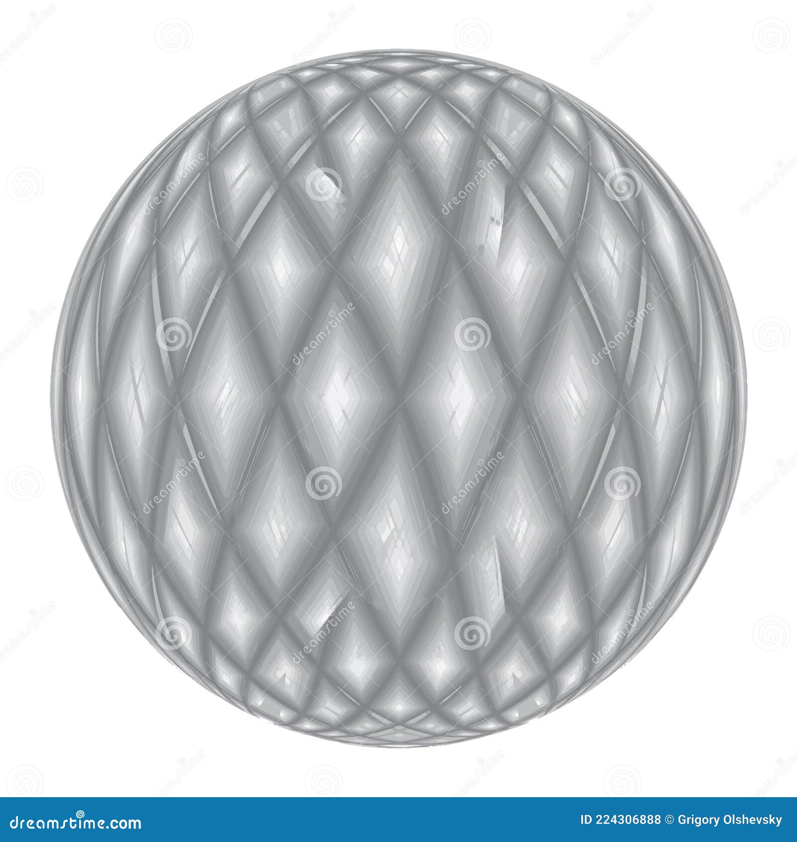 Decorative Sphere. Abstract Round Striped Design Element Stock Vector ...