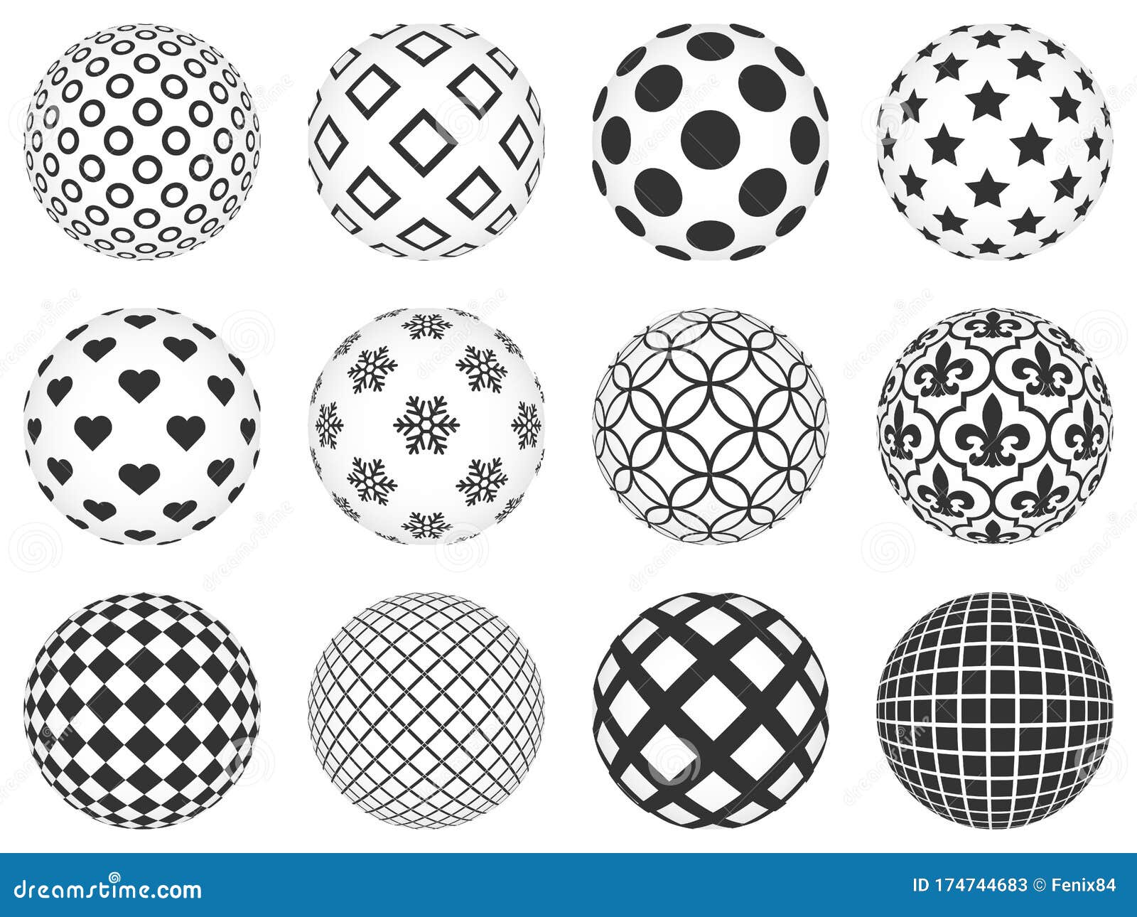 Decorative Spherical Background. Abstract Vector Spherical Pattern ...