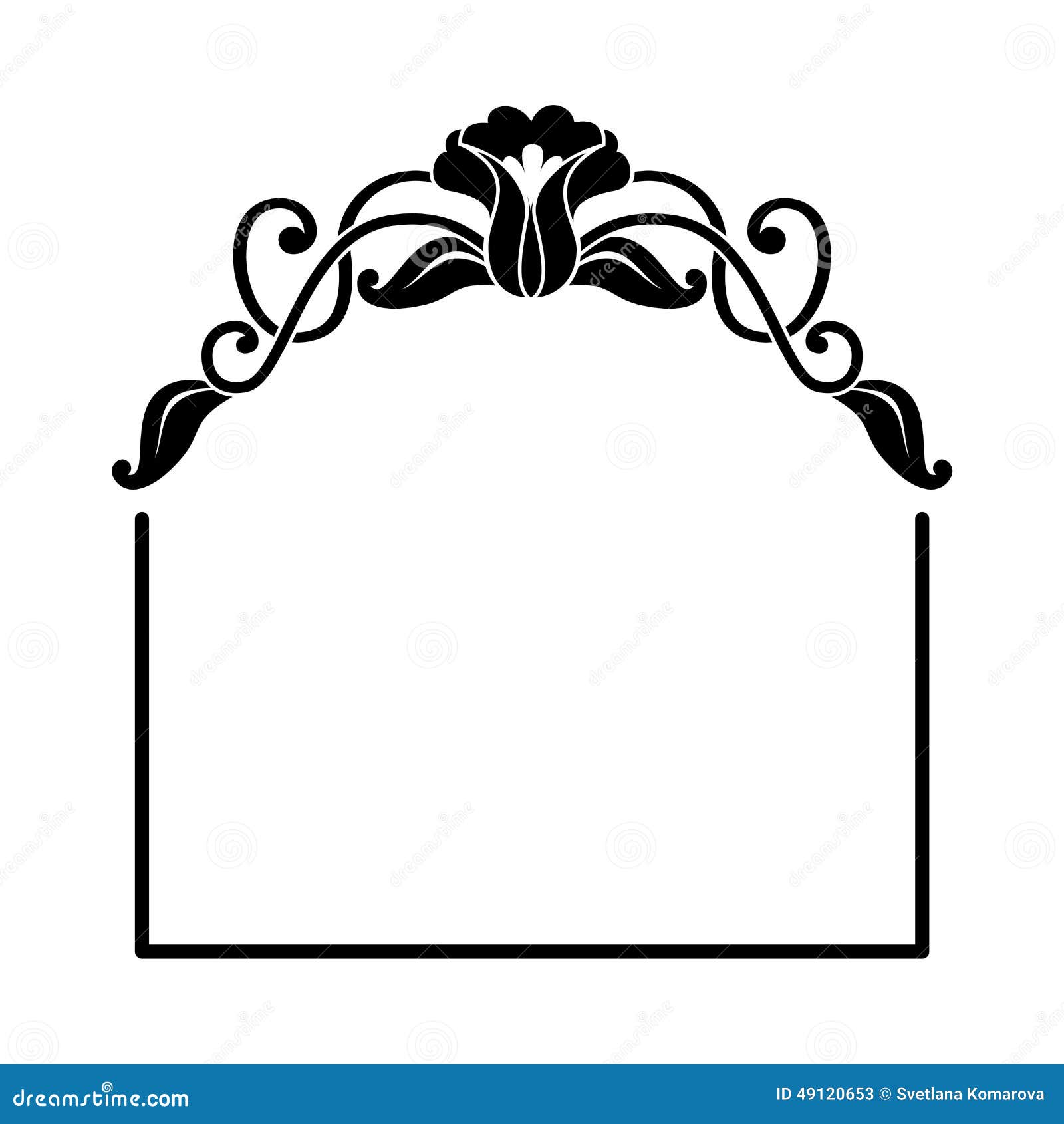 Decorative Square Frame with Floral Ornament Stock Vector ... Decorative Square Frame with Floral Ornament Stock Vector ...