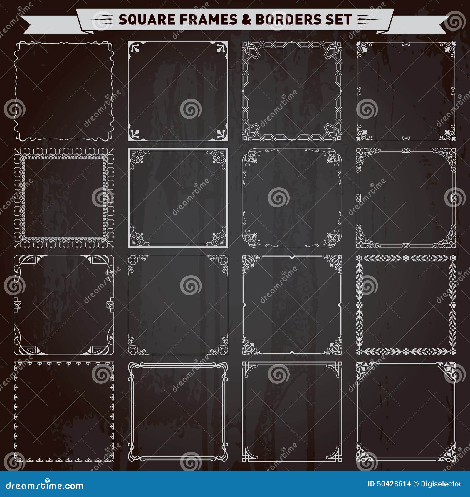 Decorative Square Frames and Borders Stock Vector - Illustration of ... Decorative Square Frames and Borders Stock Vector - Illustration of ...