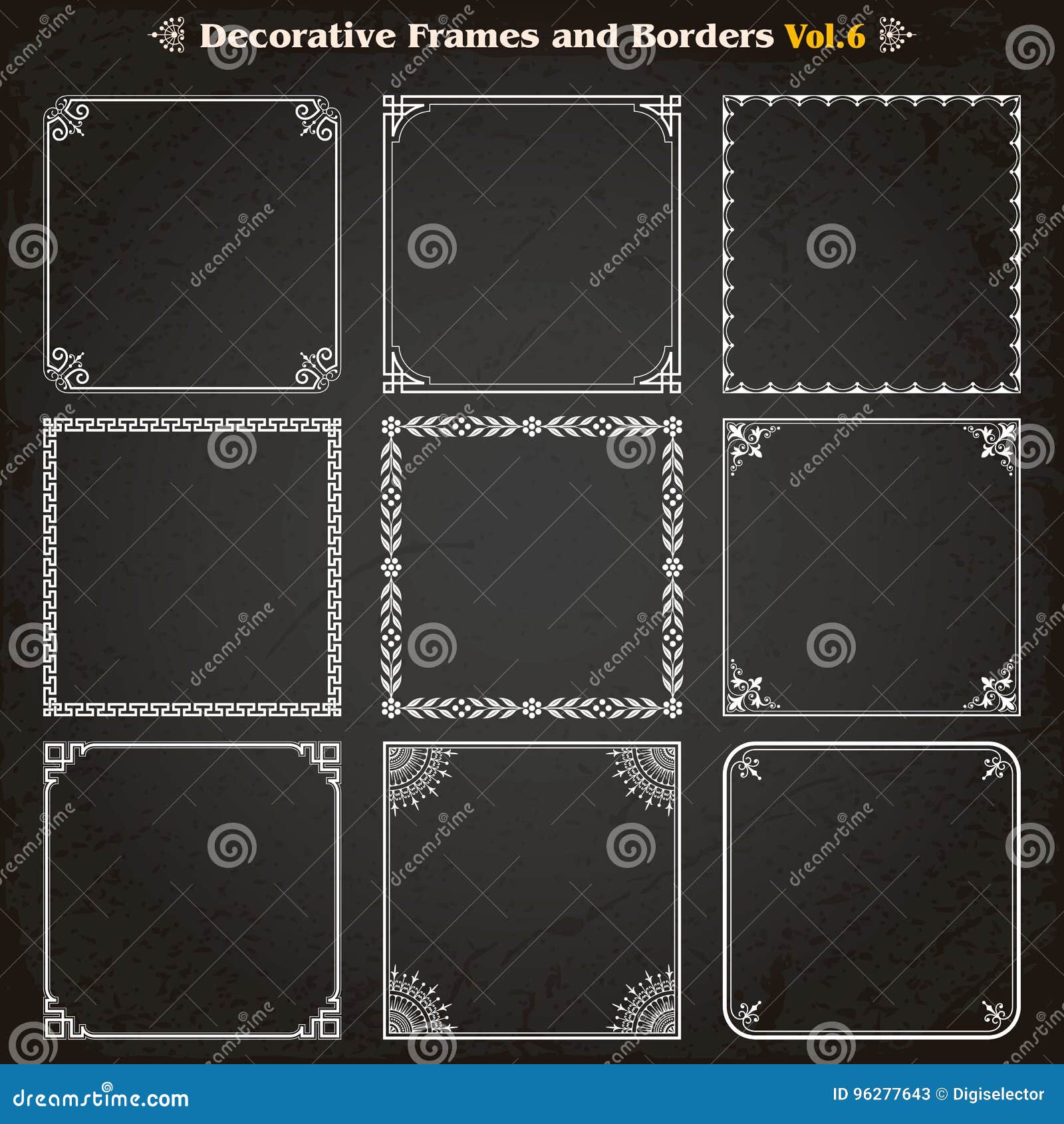 Decorative Square Frames And Borders Set 10 Vector | CartoonDealer.com ... Decorative Square Frames And Borders Set 10 Vector | CartoonDealer.com ...